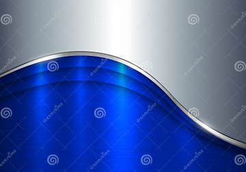 Silver Blue Metallic Background, Sheet Metal Texture Stock Vector ...