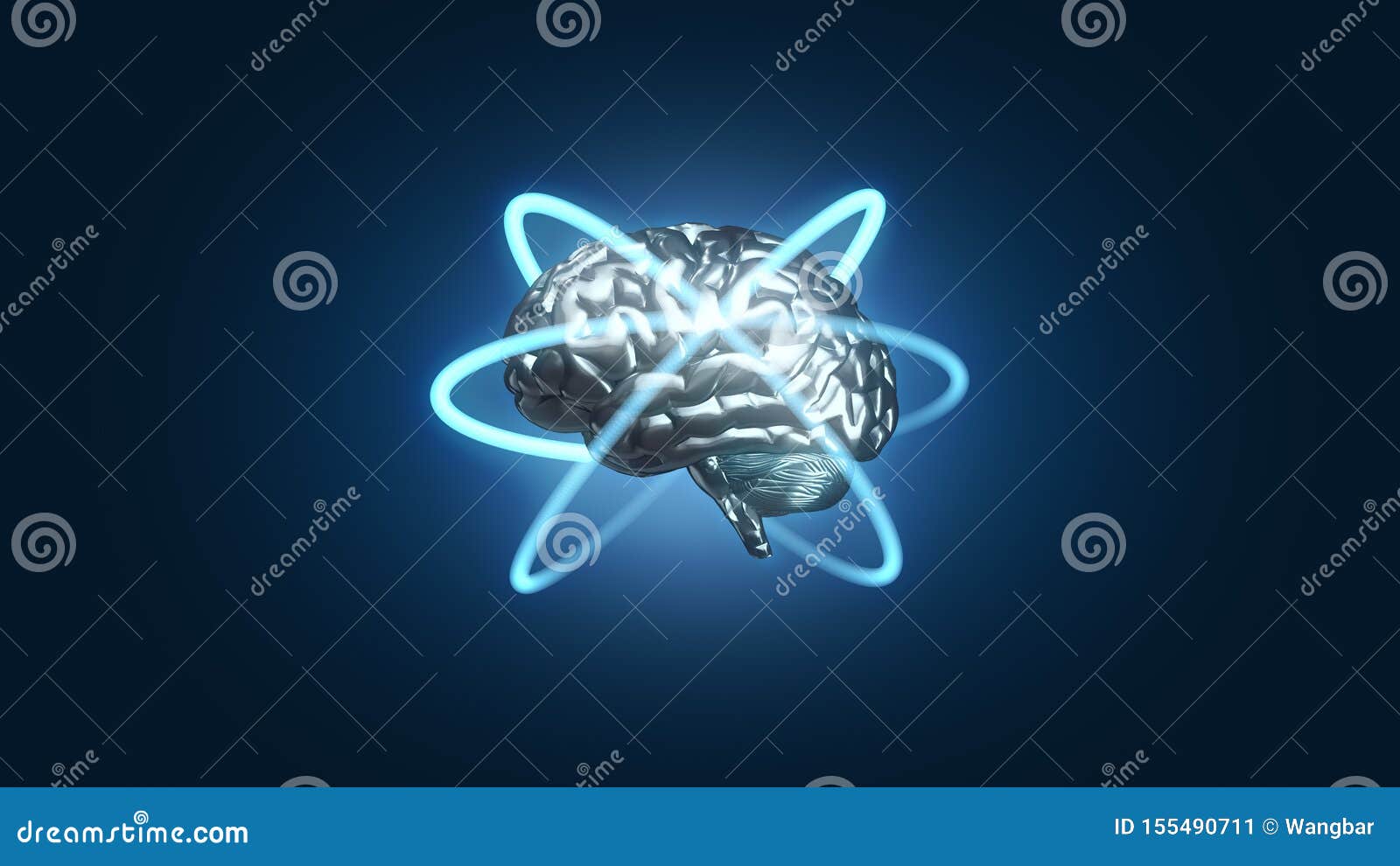 Atomic Brain Power Vector Illustration | CartoonDealer.com #18941492
