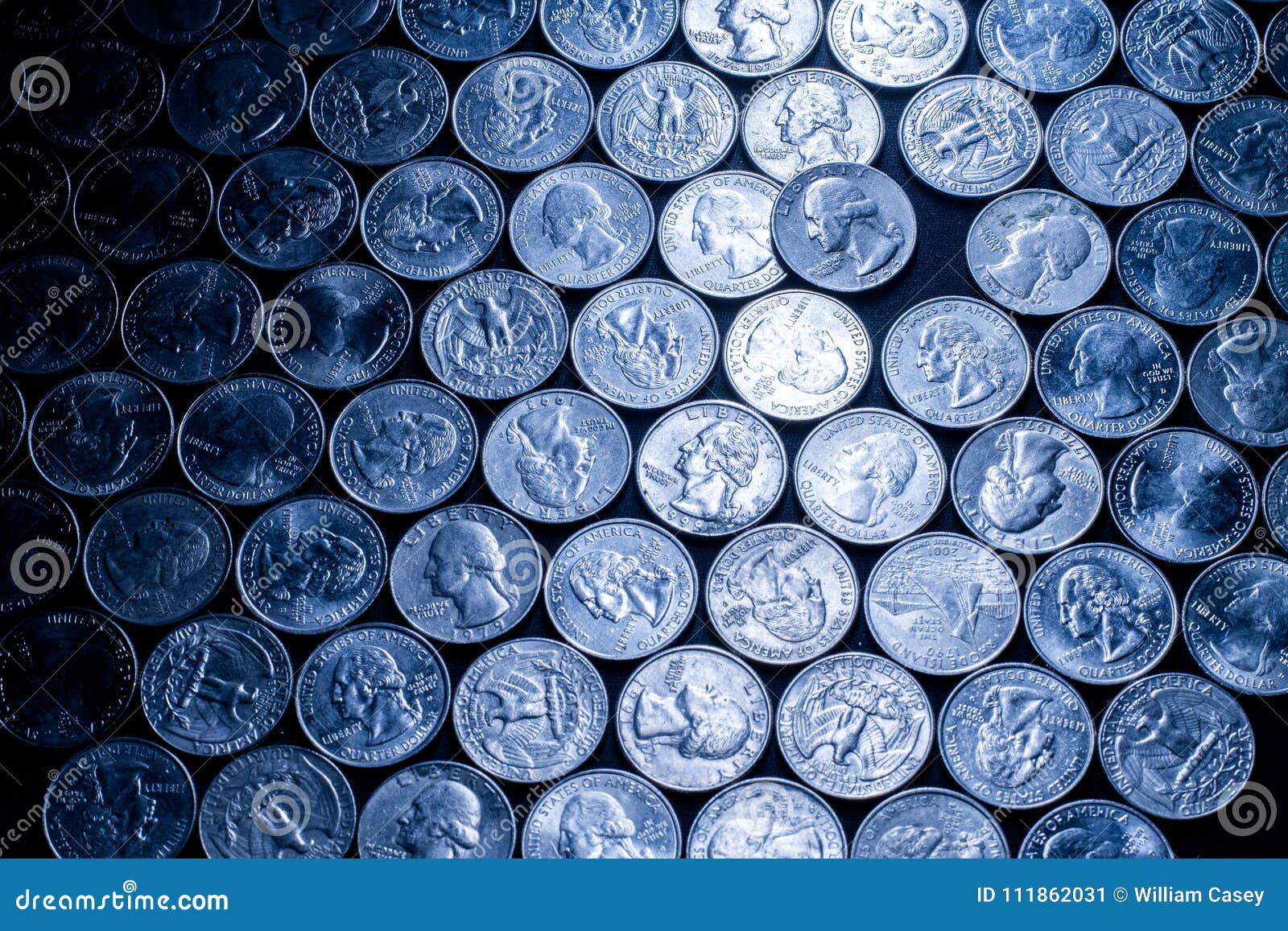 Silver Blue Quarters Even Spread Pattern Texture Interesting Design ...