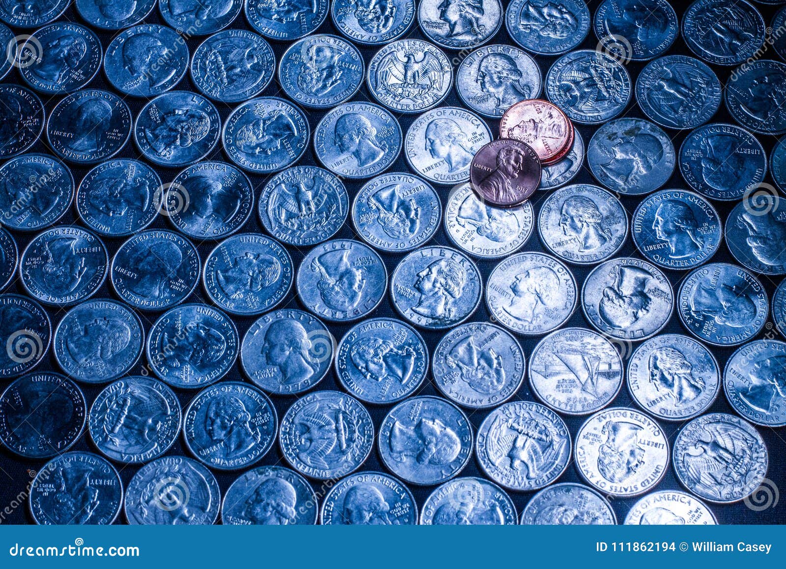 Silver Blue Quarters Even Spread Pattern Texture Interesting Design ...