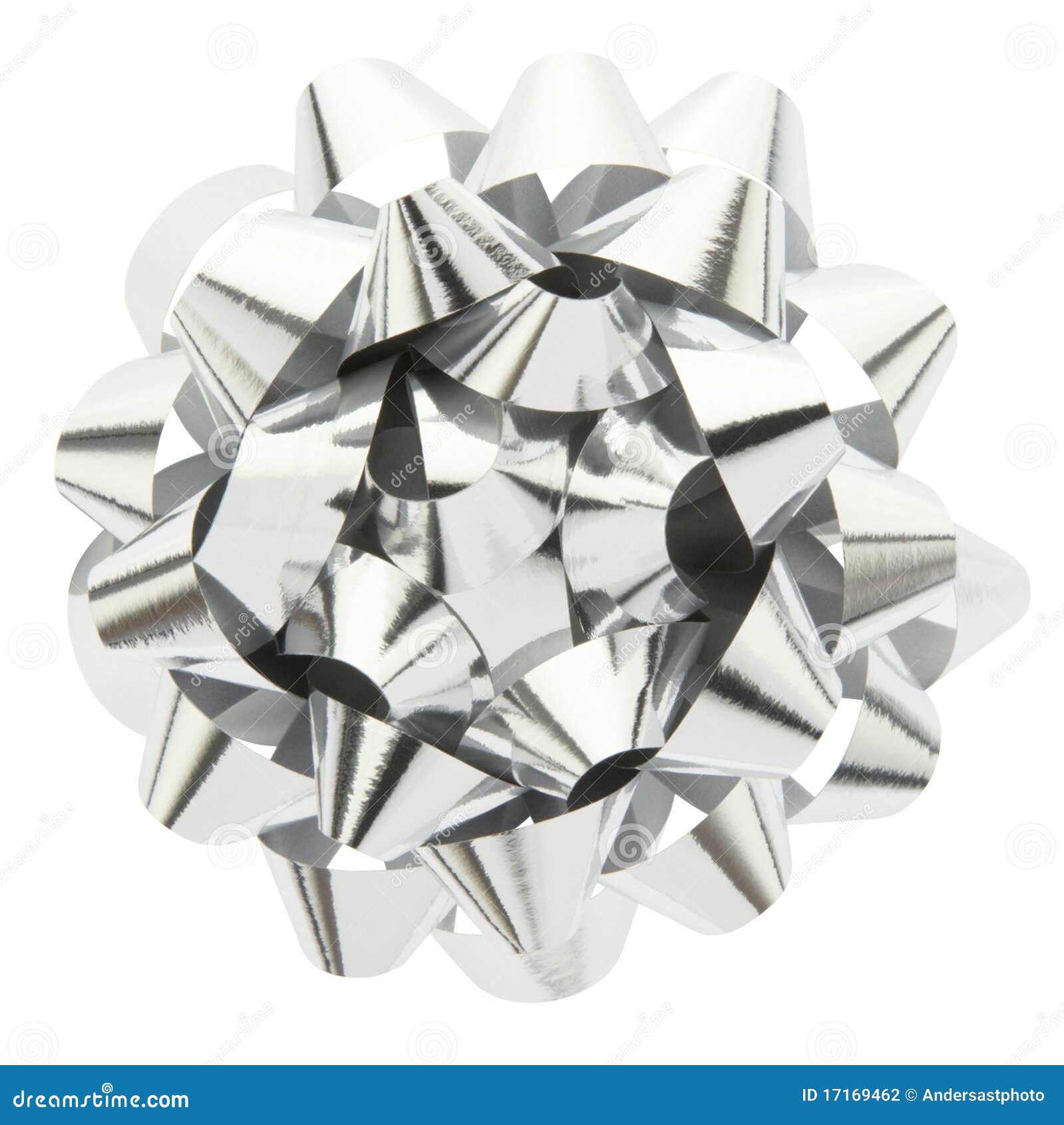 Silver bow stock photo. Image of frame, holiday, celebration - 17169462