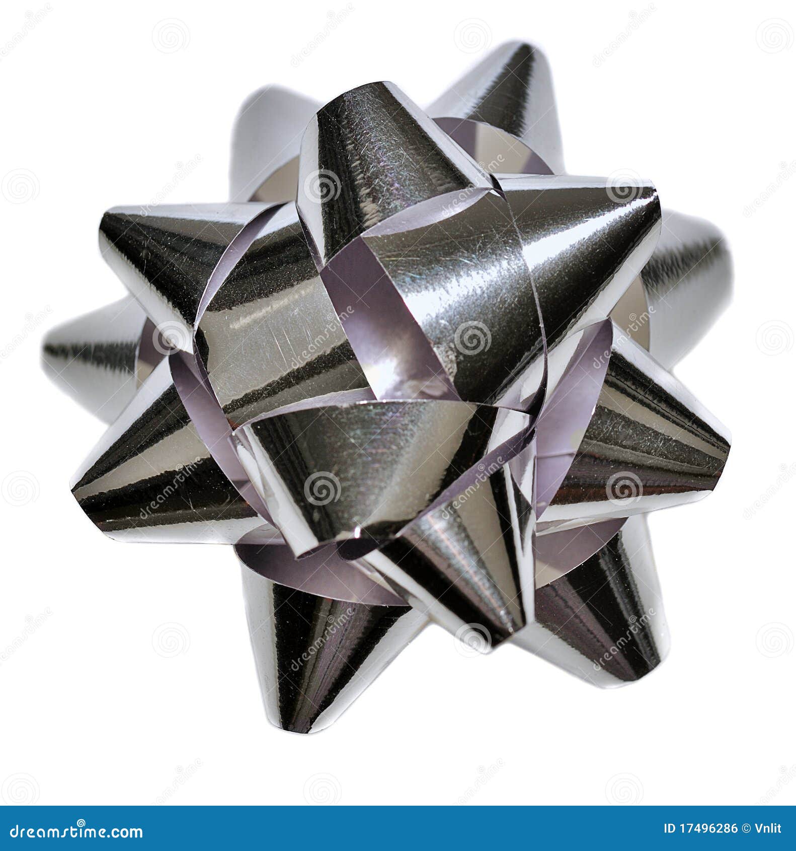 Silver bow stock photo. Image of surprise, element, ribbon - 17496286