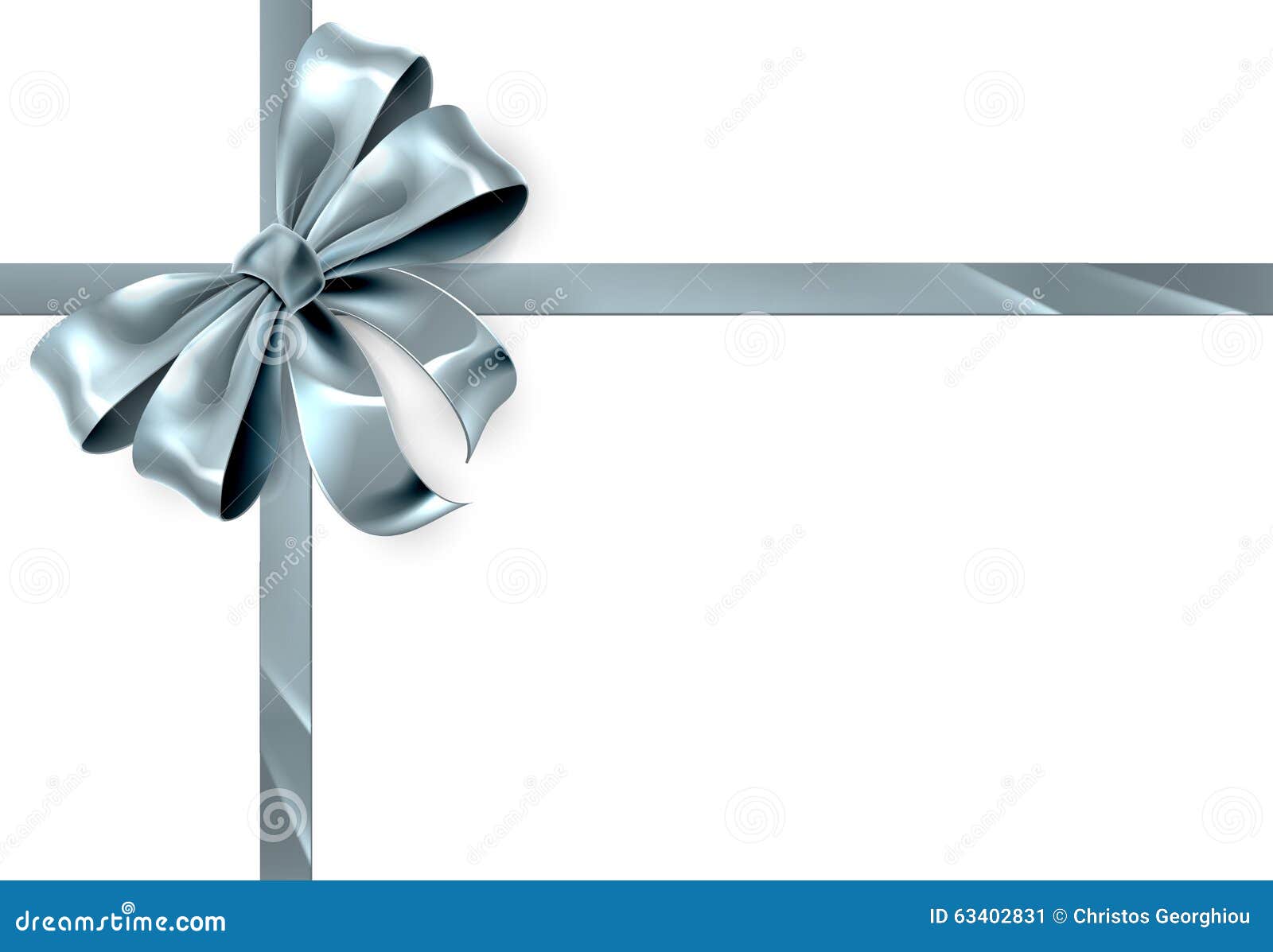 Silver Ribbon Border Transparent