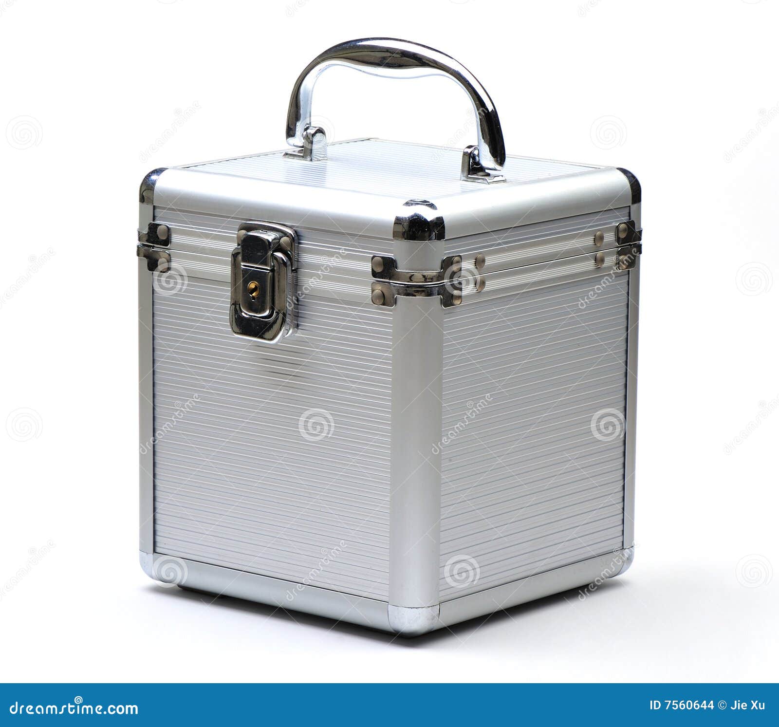 Silver box stock photo. Image of isolation, silver, container - 7560644