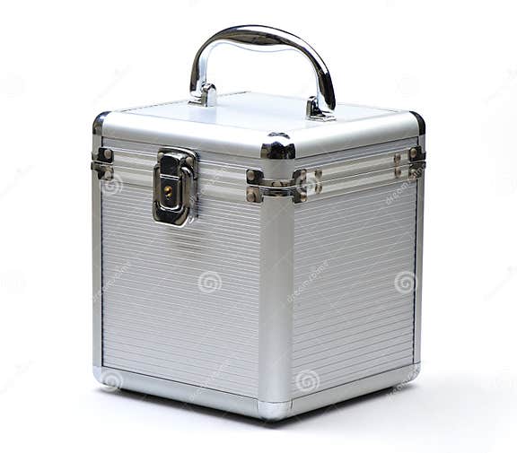 Silver box stock photo. Image of isolation, silver, container - 7560644