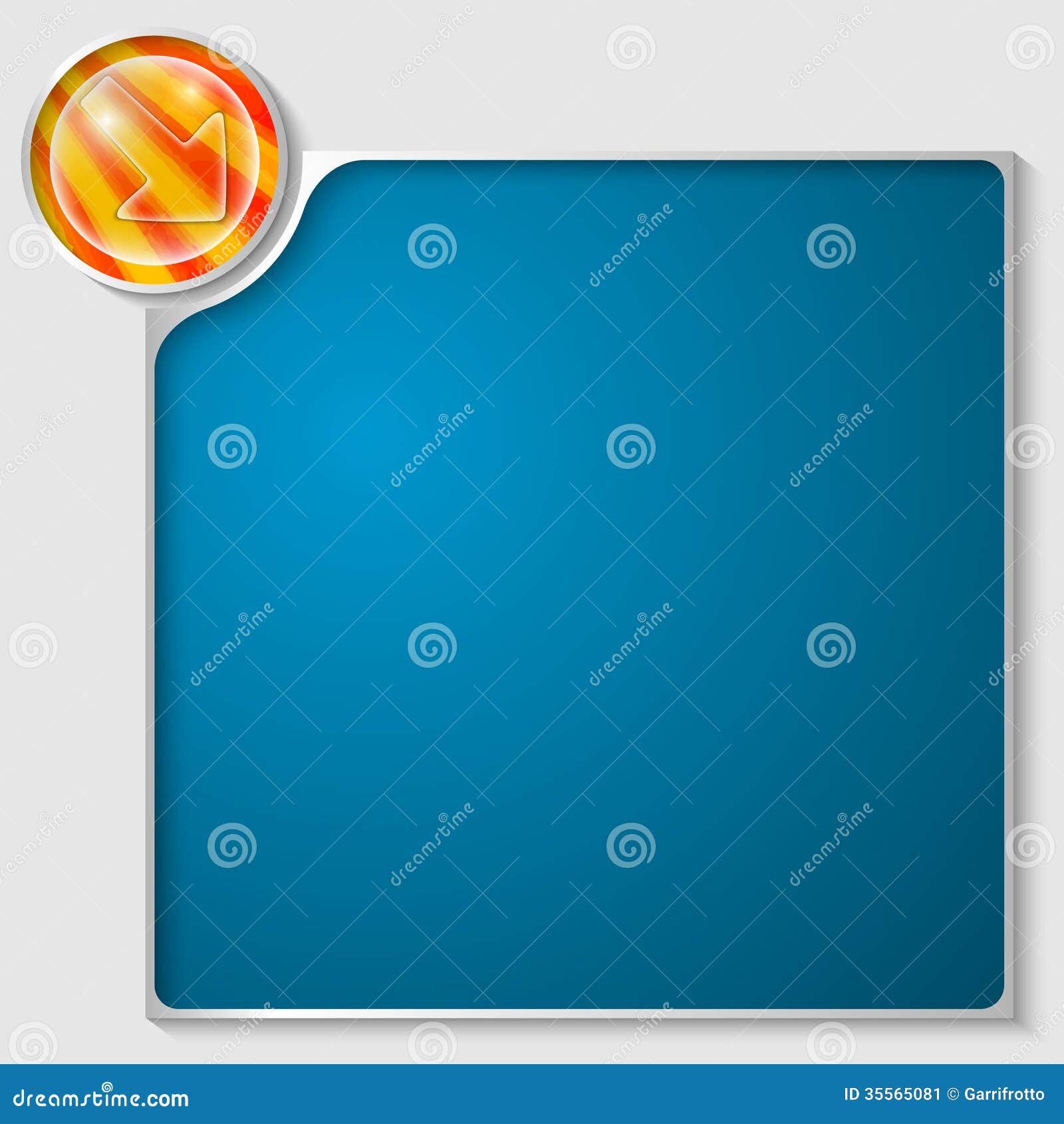 Silver box for any text stock vector. Illustration of blue - 35565081