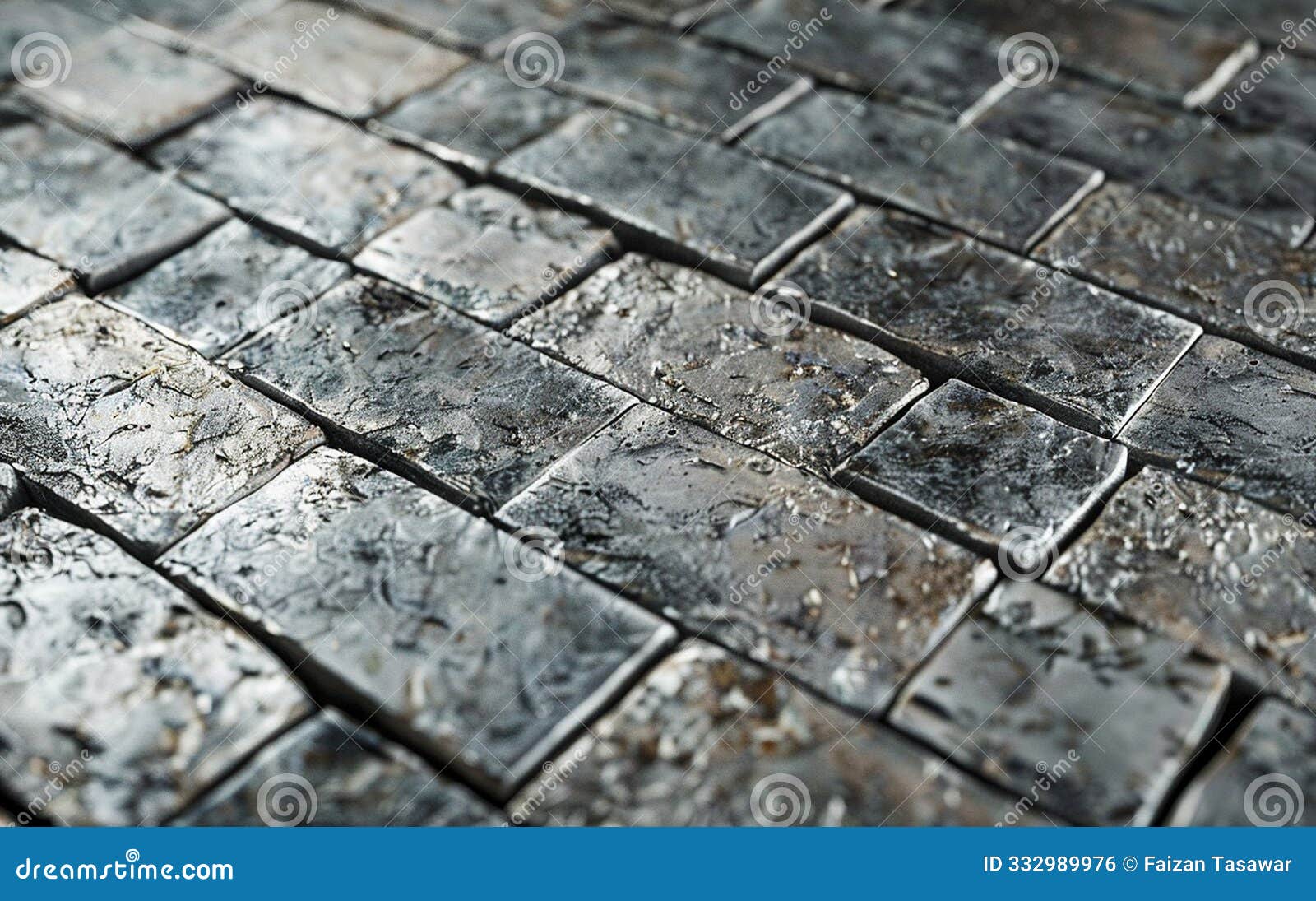 Silver Brick Templates for Stylish Walls -Generative Ai Stock Photo ...