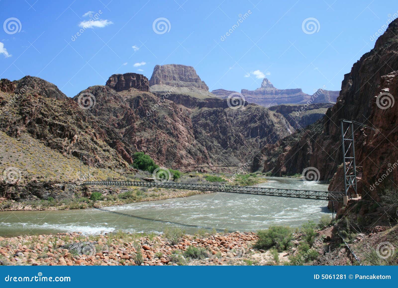Silver Bridge, Grand Canyon Stock Image - Image of desert, blue: 5061281