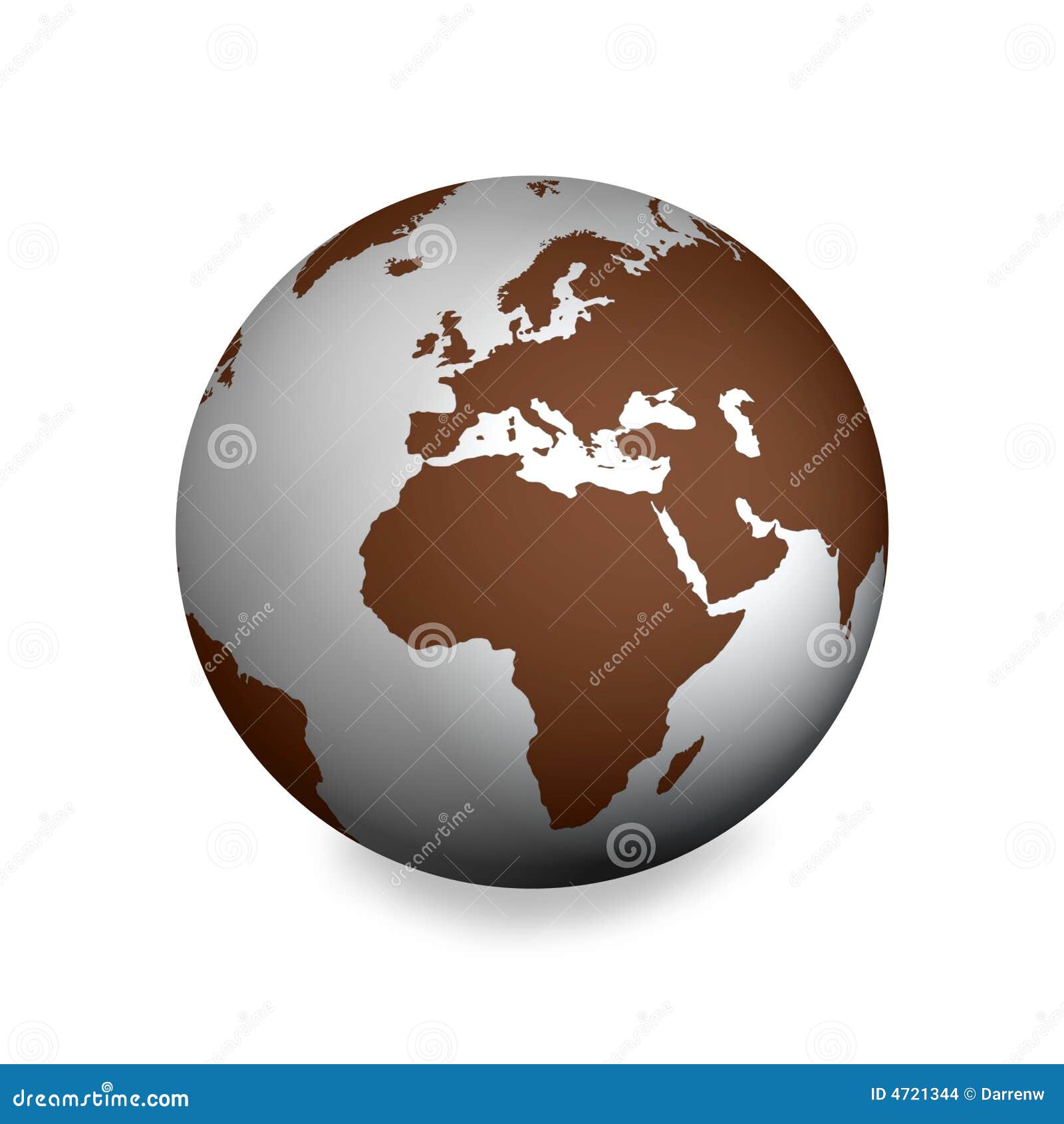 Silver brown earth stock illustration. Illustration of planet - 4721344