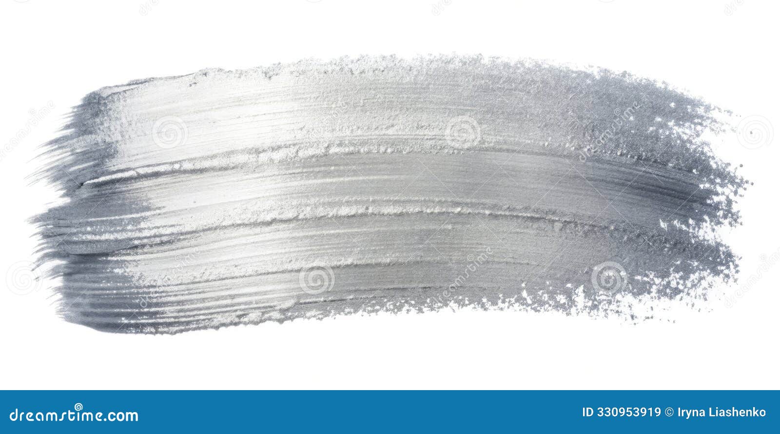 A Silver Brush Stroke on a Clean White Background Creates a Stunning ...