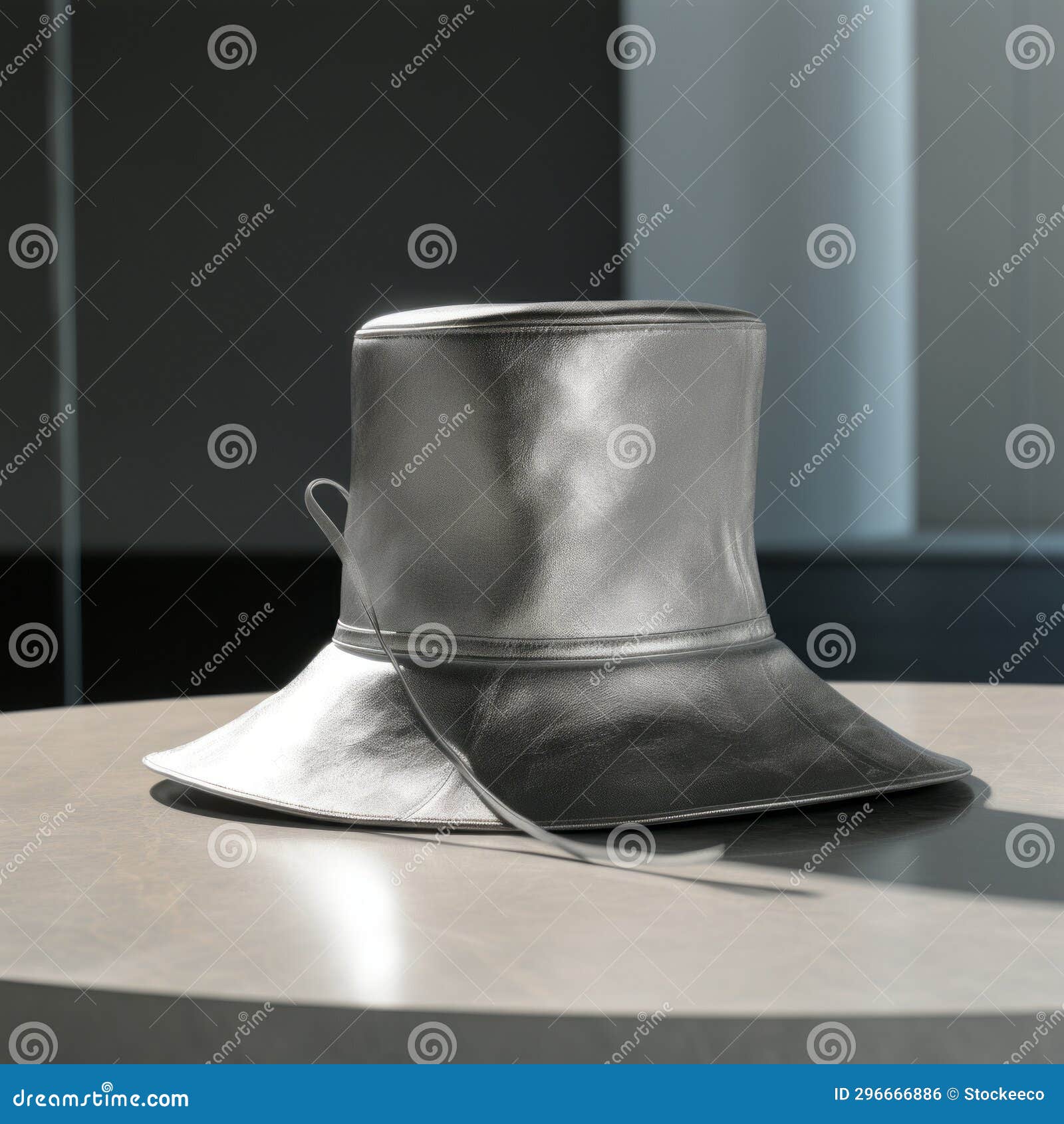 Silver Hat on Table Subtle Shading in Physically Based Rendering Stock ...