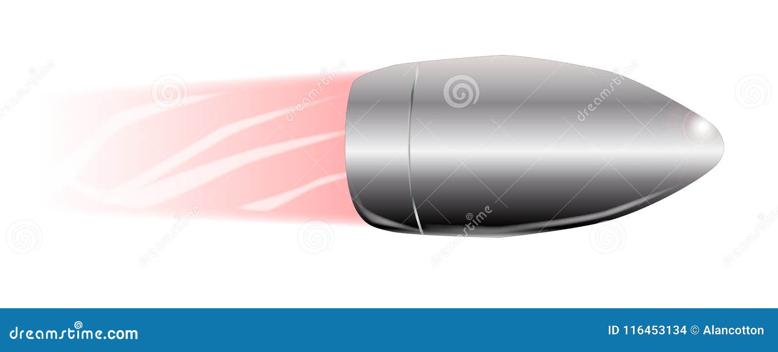 The Silver Bullet Speeding with Rotation Stock Vector - Illustration of graphic, delivering ...