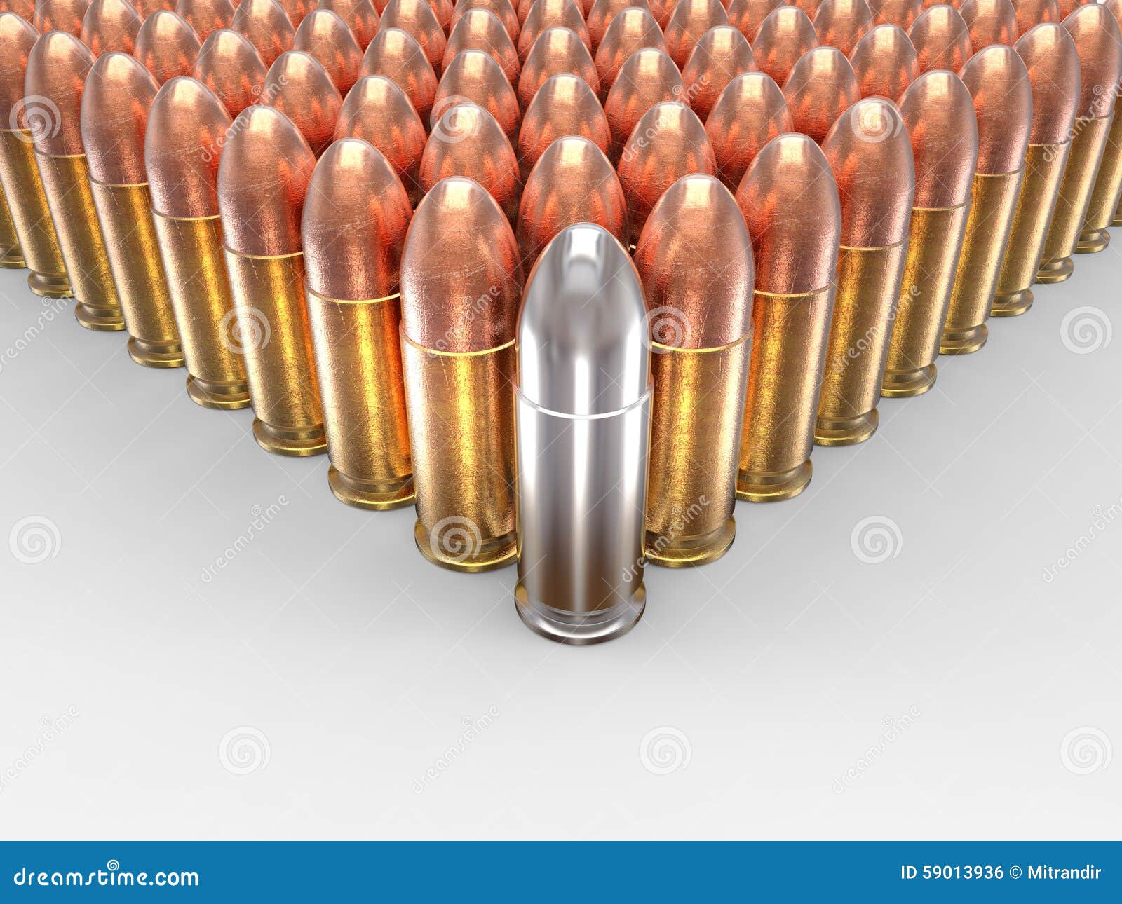Silver bullet stands out stock illustration. Illustration of patron ...