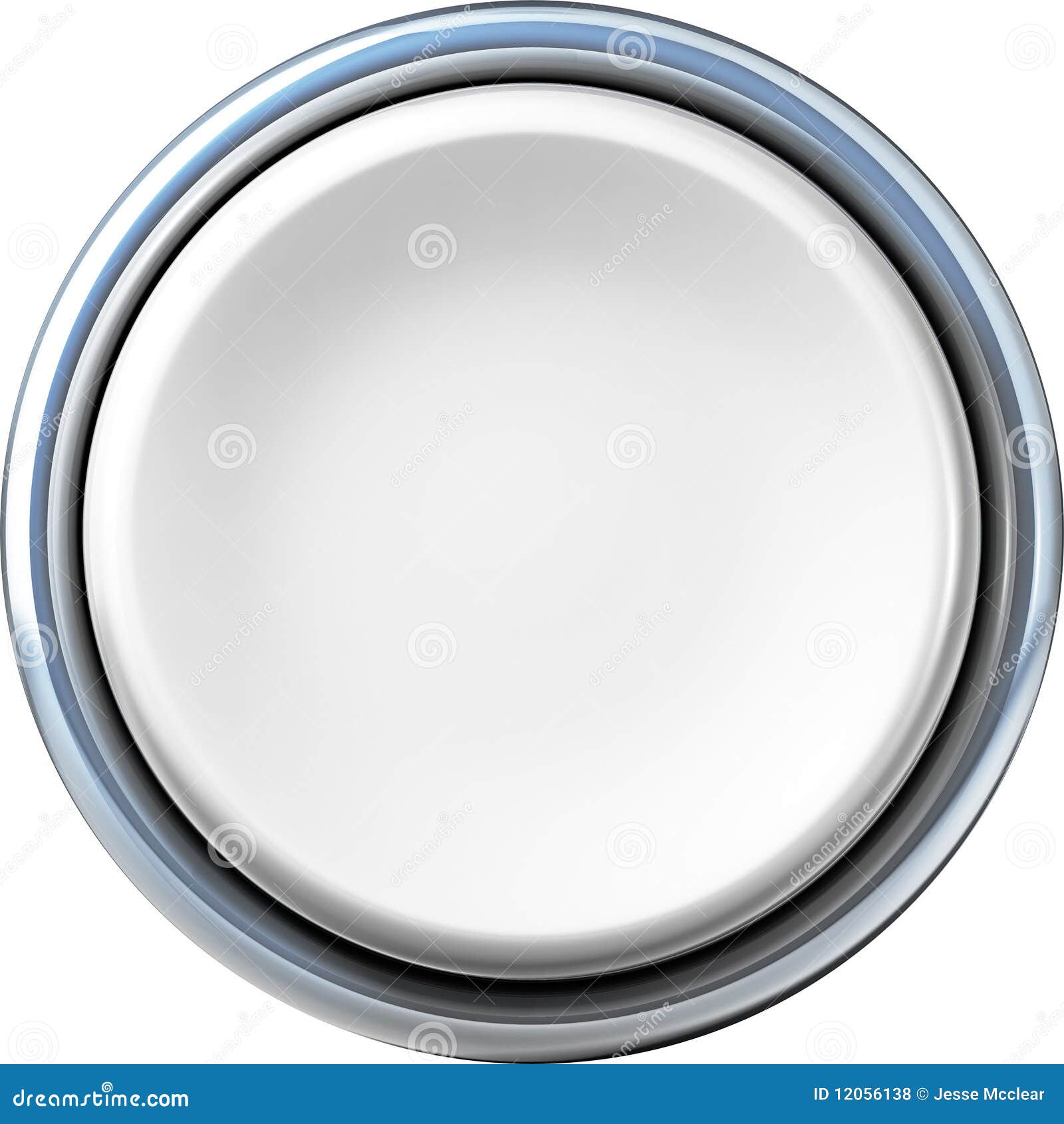 Silver button stock illustration. Illustration of round - 12056138