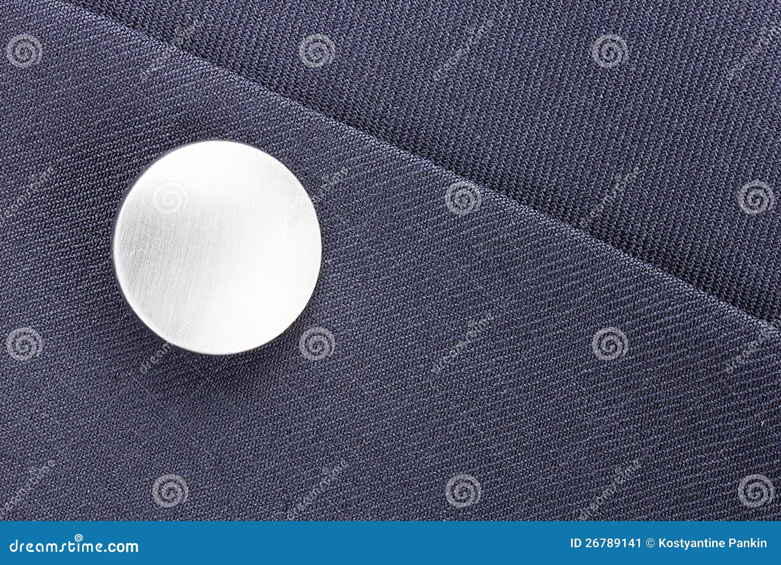 Silver Button stock image. Image of blue, hole, design - 26789141