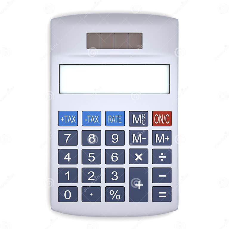 Silver calculator stock illustration. Illustration of calculating ...