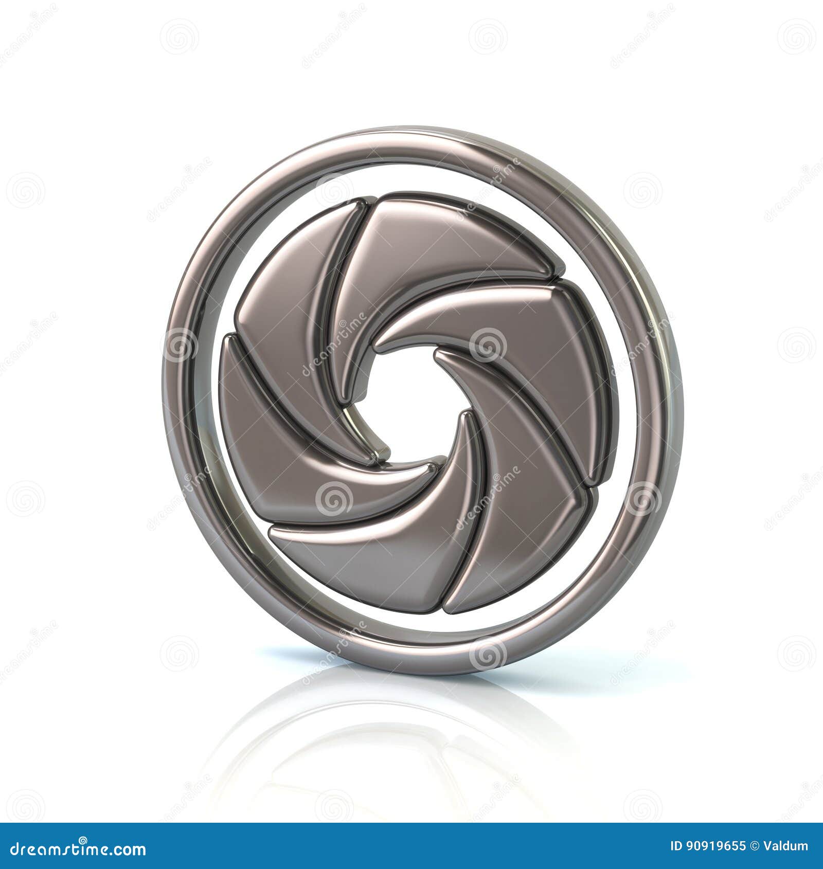 Camera Objective Icon On Transparent. Lens Diafragma Sign. Flat Style ...