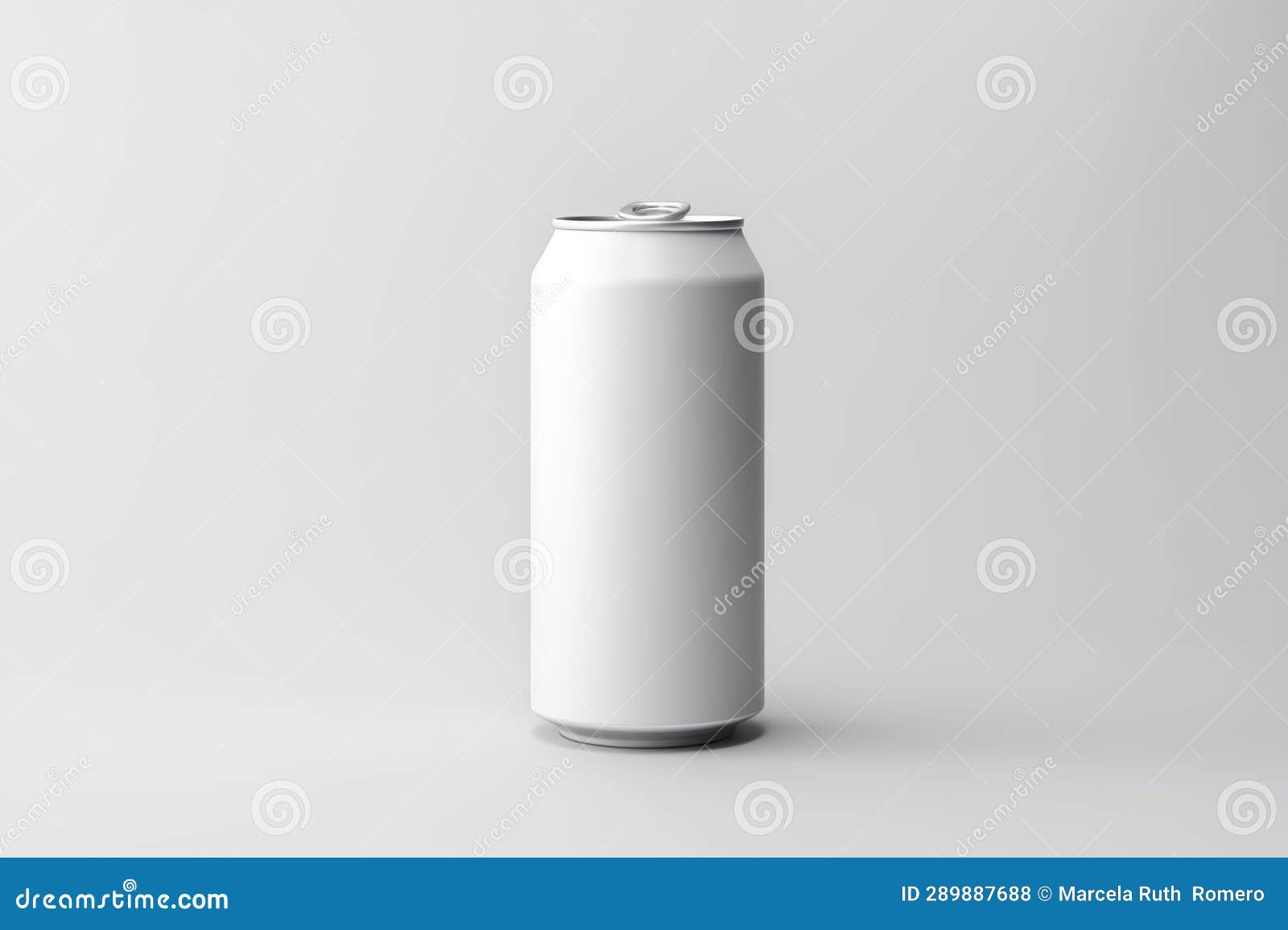 Silver Can for Beverage, Mock Up Style. AI Generated Stock Illustration ...