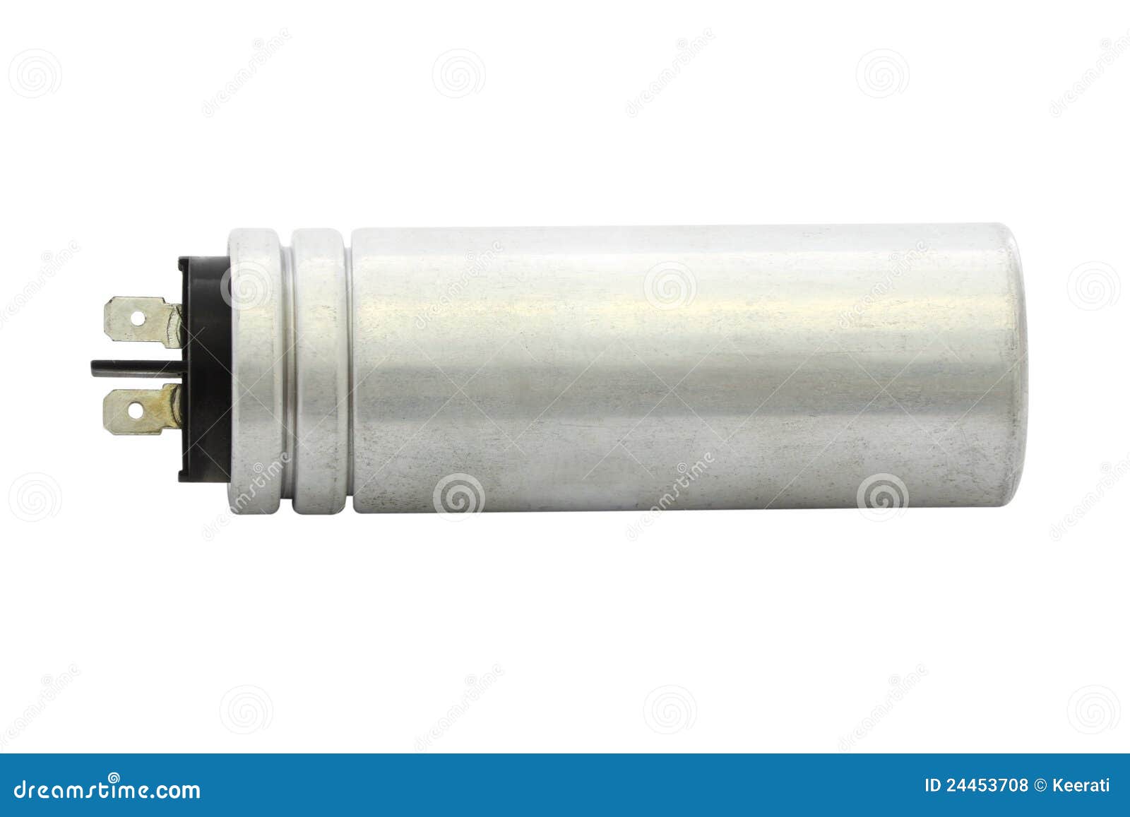 Silver can capacitor stock photo. Image of science, control - 24453708