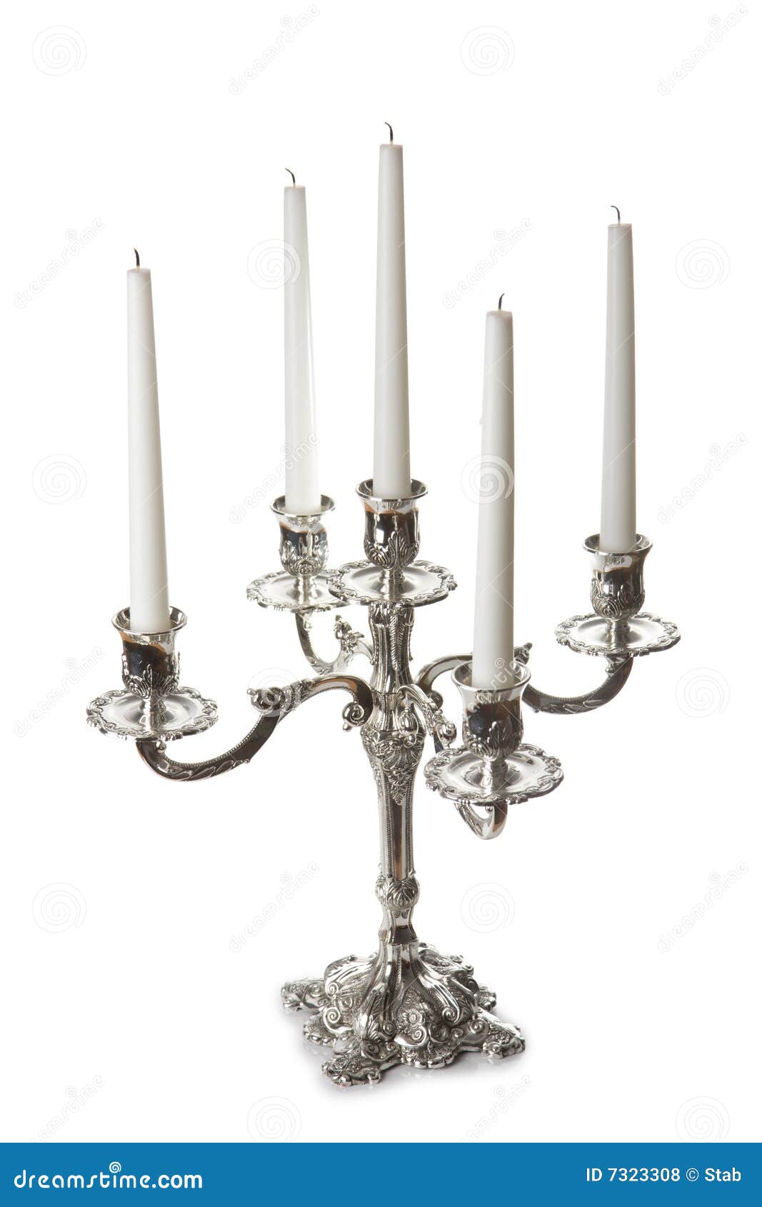 Candlestick Isolated On White Background Royalty-Free Stock Photo ...