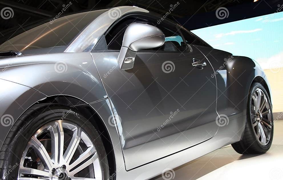 Silver car stock image. Image of individuality, modern - 7955895