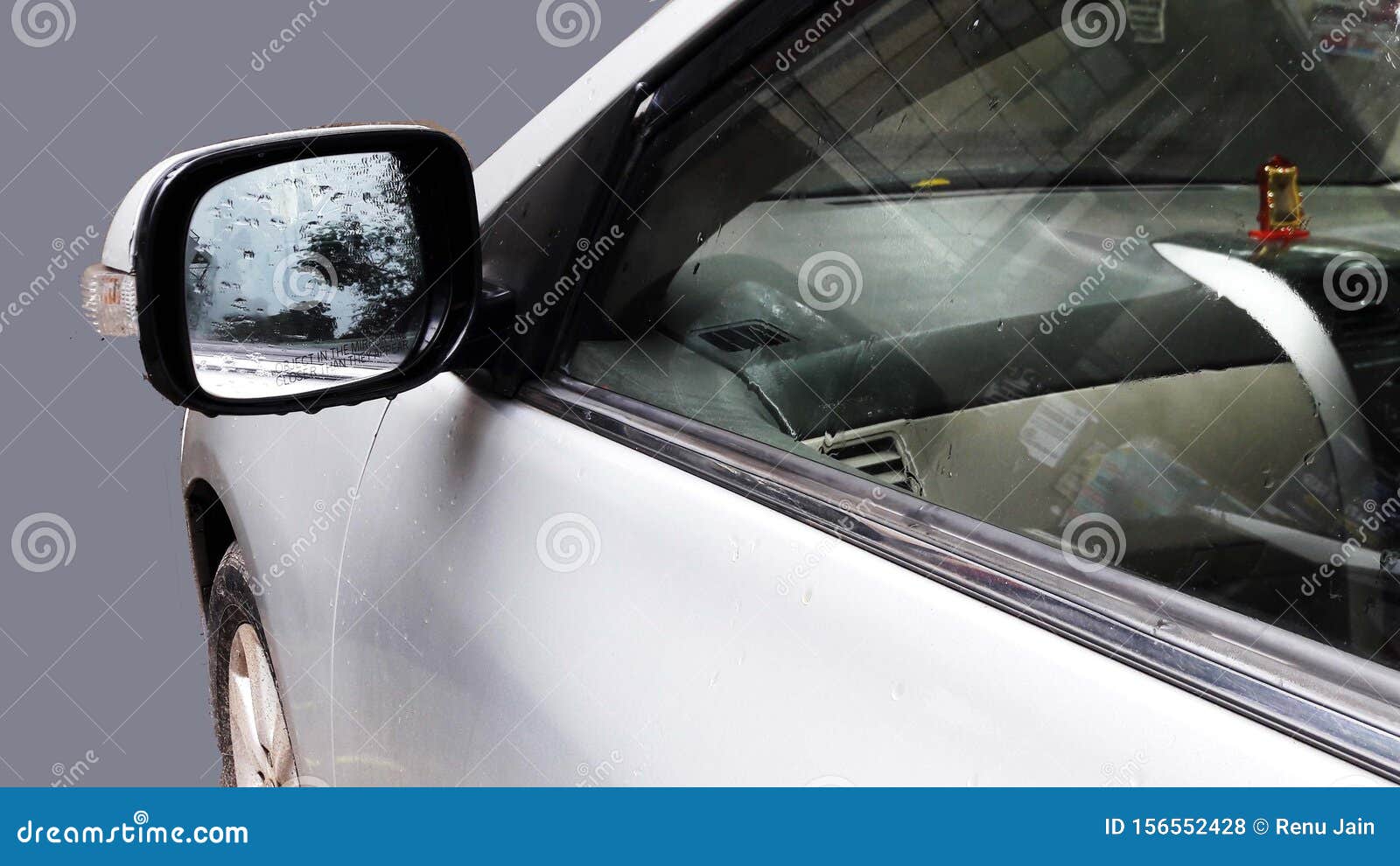 Silver Car Left Side View Closeup Image Stock Photo - Image of ...