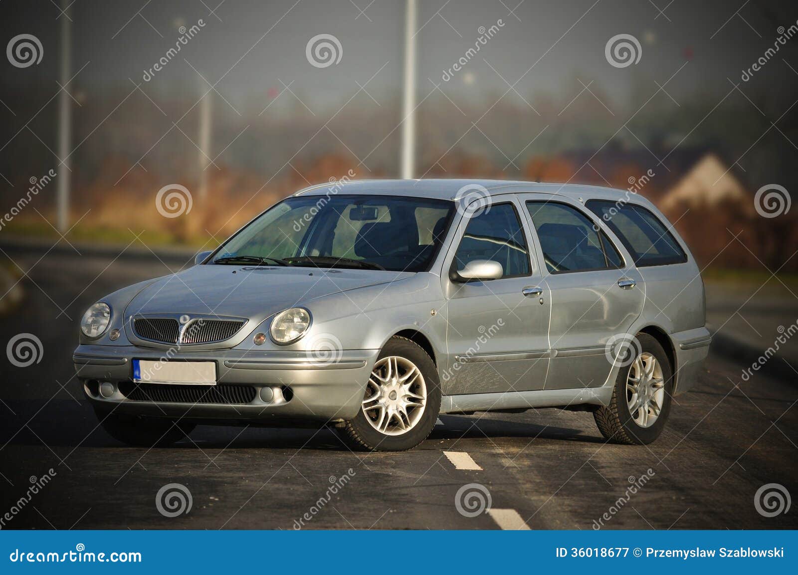 Silver car stock image. Image of silver, auto, rain, exterior - 36018677