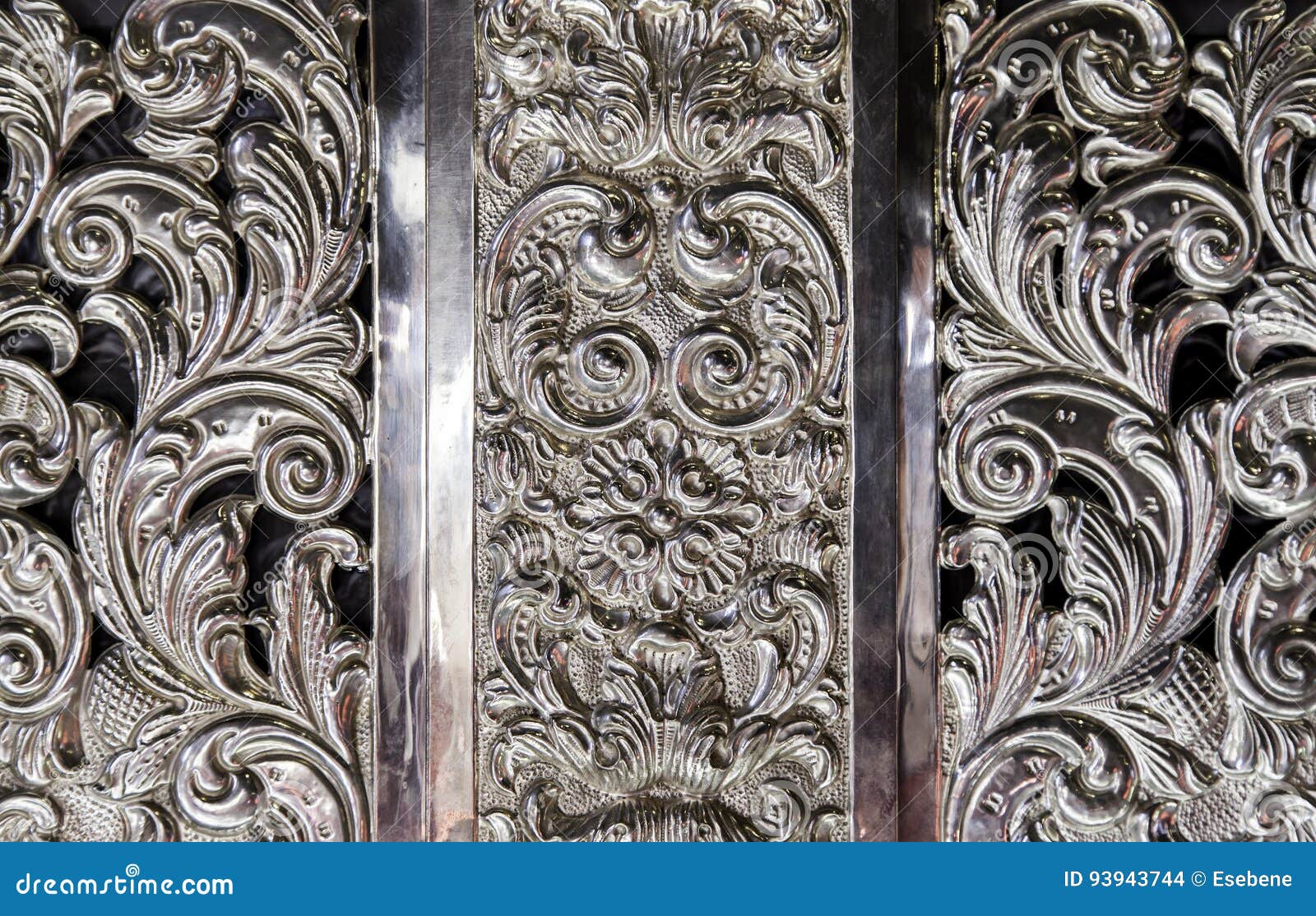 Silver carved stock photo. Image of engraved, modern - 93943744