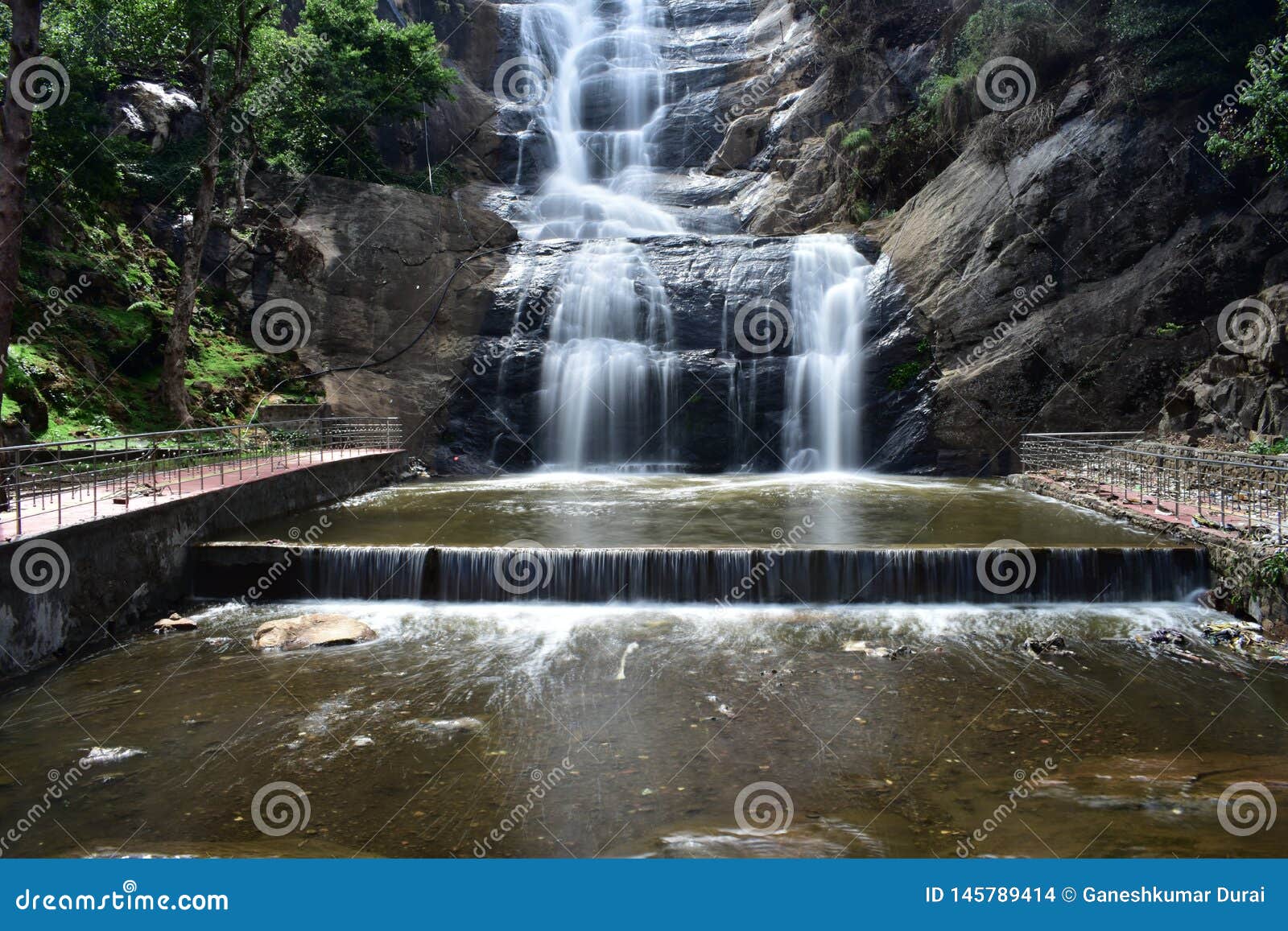 Silver Cascade Falls In Kodaikanal Royalty-Free Stock Image ...