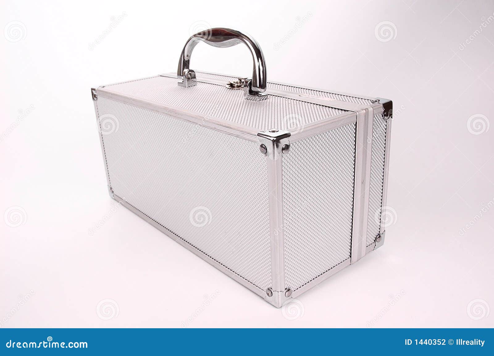 Silver case stock photo. Image of safe, modern, metal - 1440352