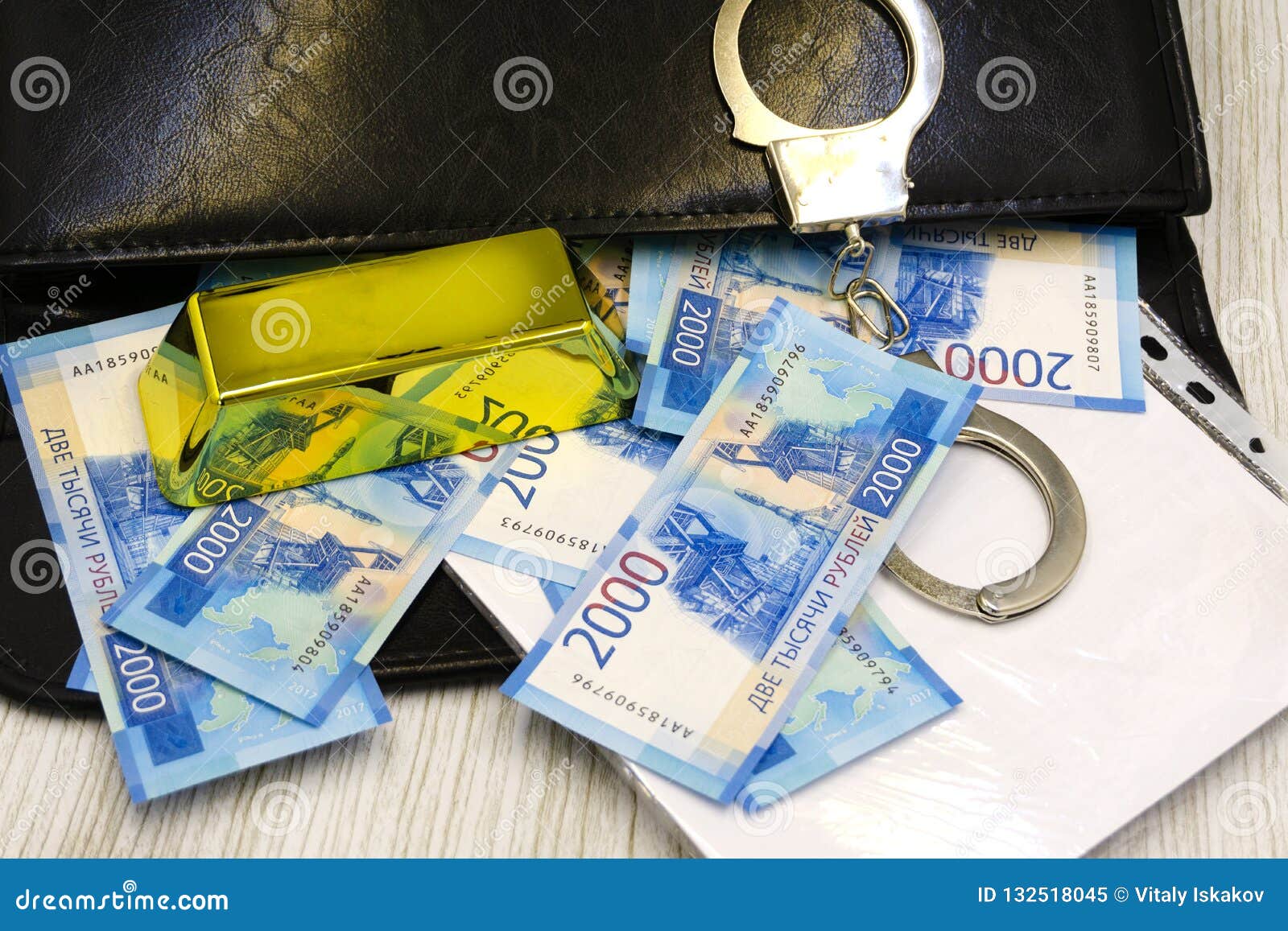 Silver Case with Money on White Background Stock Image - Image of idea ...