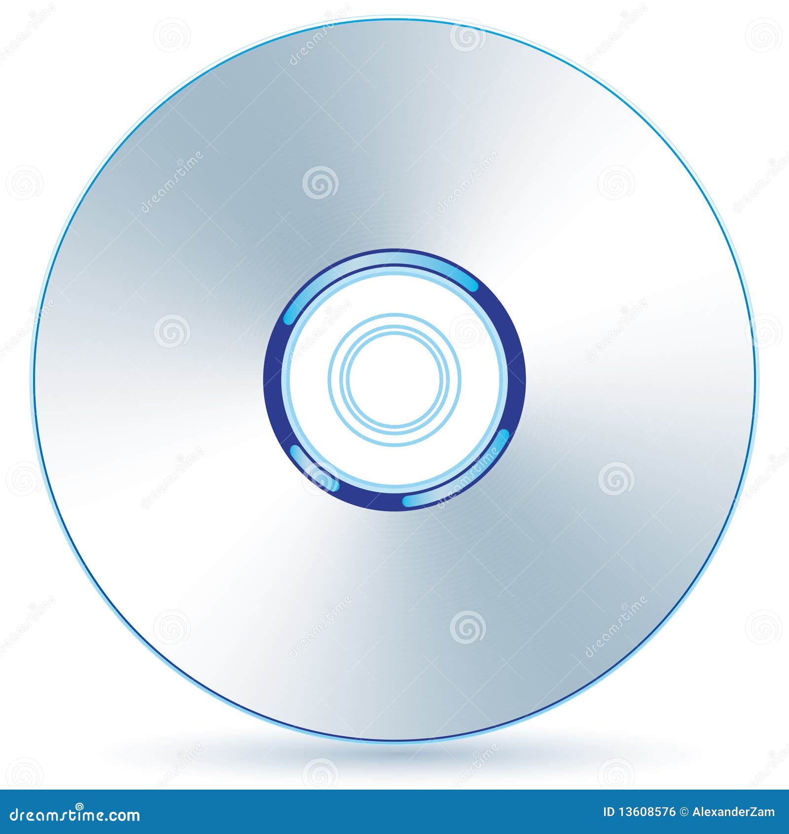 Silver CD stock vector. Illustration of copy, silver - 13608576