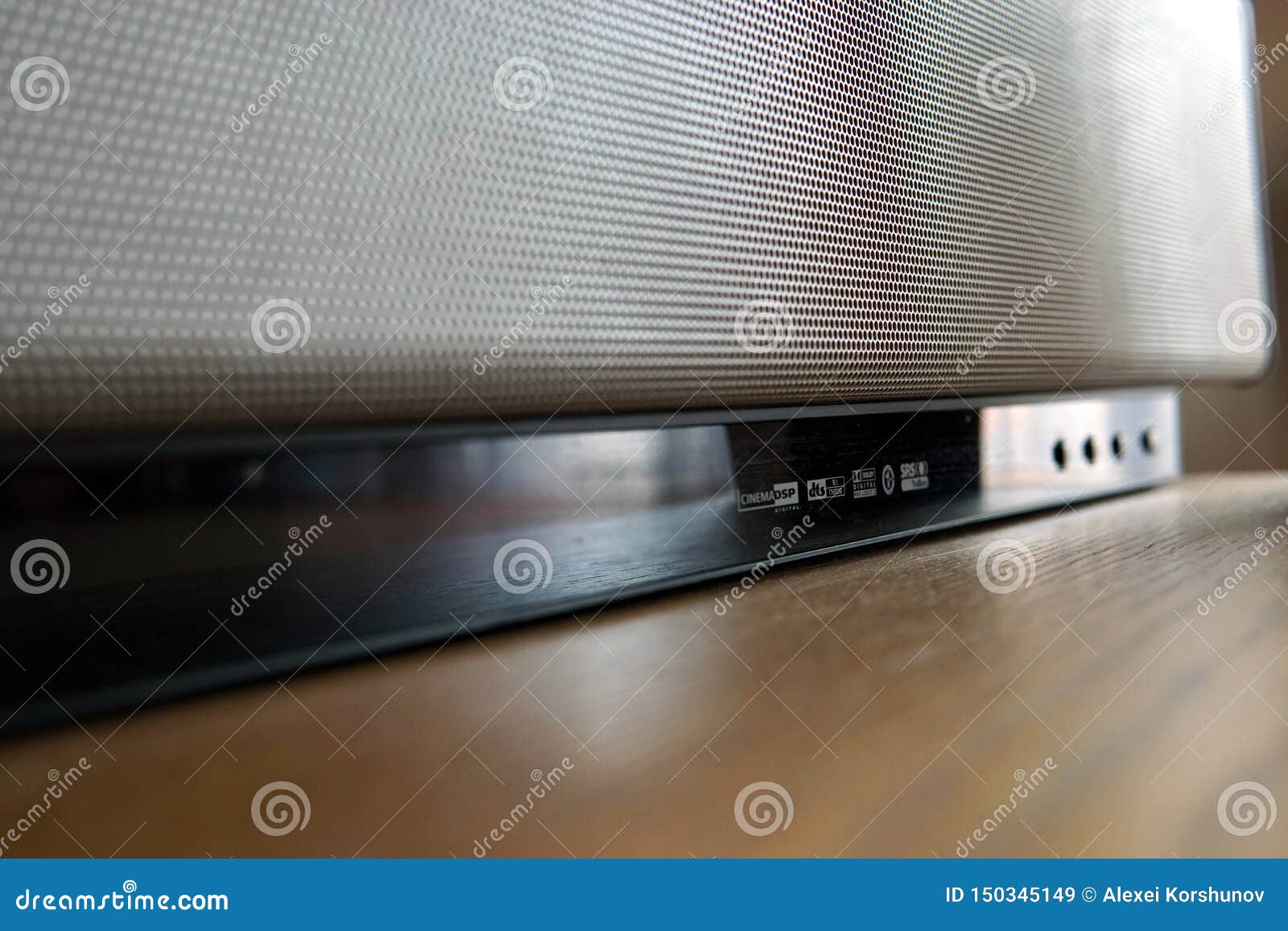 Silver CD-player Control Buttons on Black Closeup Photo Stock Image ...
