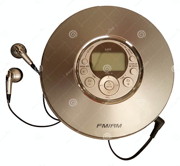 Silver CD Player with Display Stock Photo - Image of disk, song: 157352324