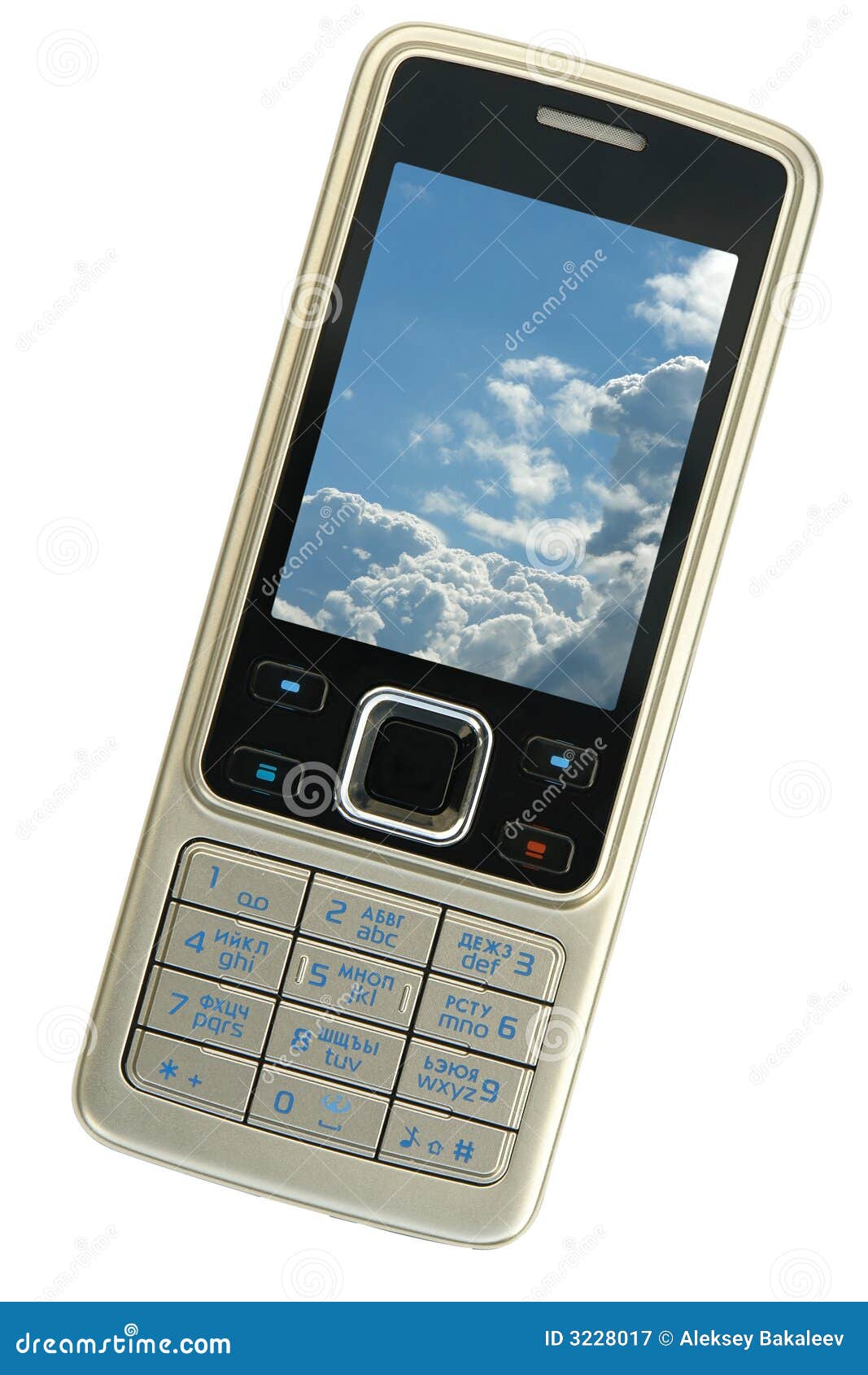 Silver cellphone stock image. Image of calls, cell, cellulars - 3228017