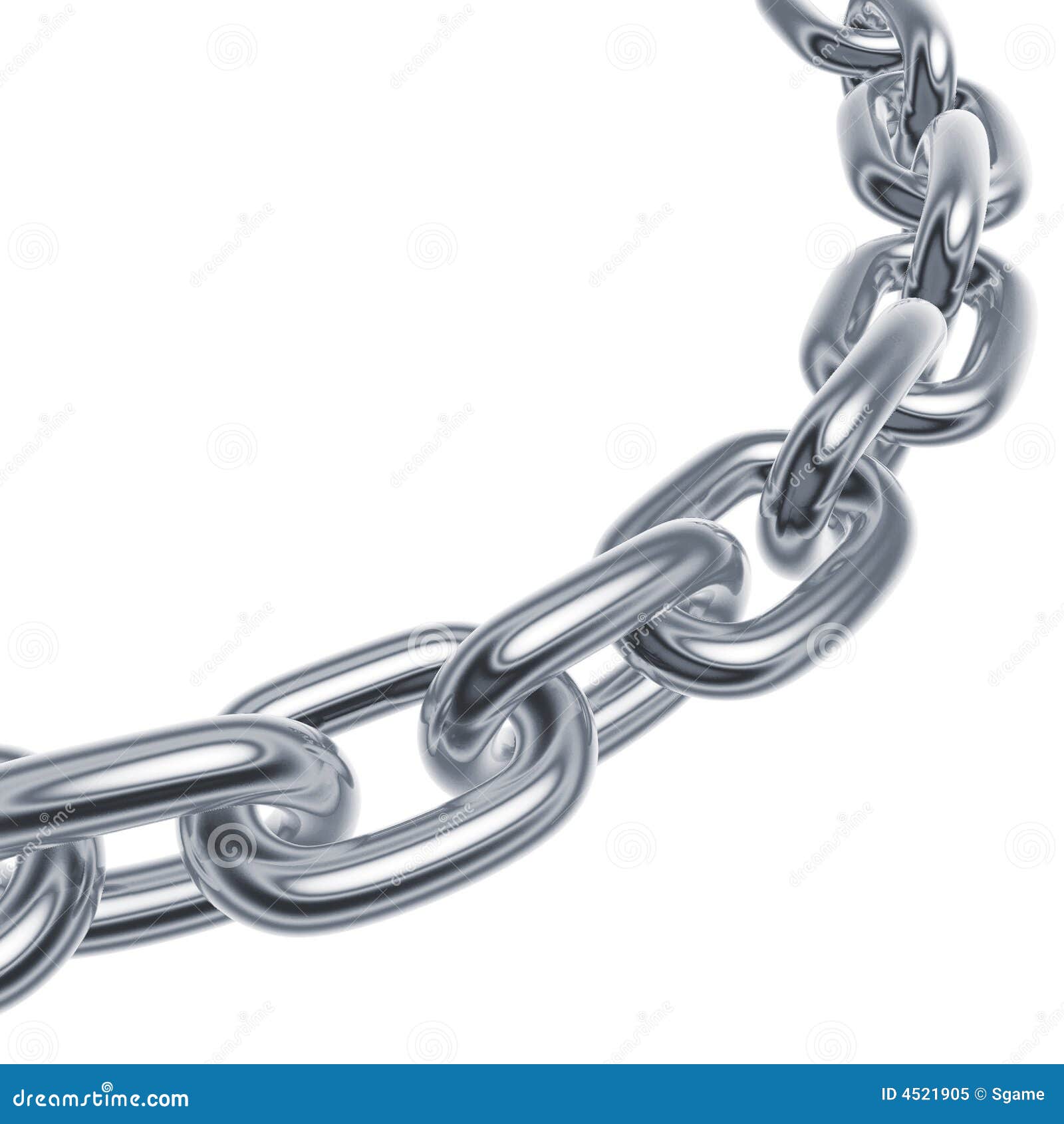 Silver chain stock illustration. Illustration of copyspace - 4521905