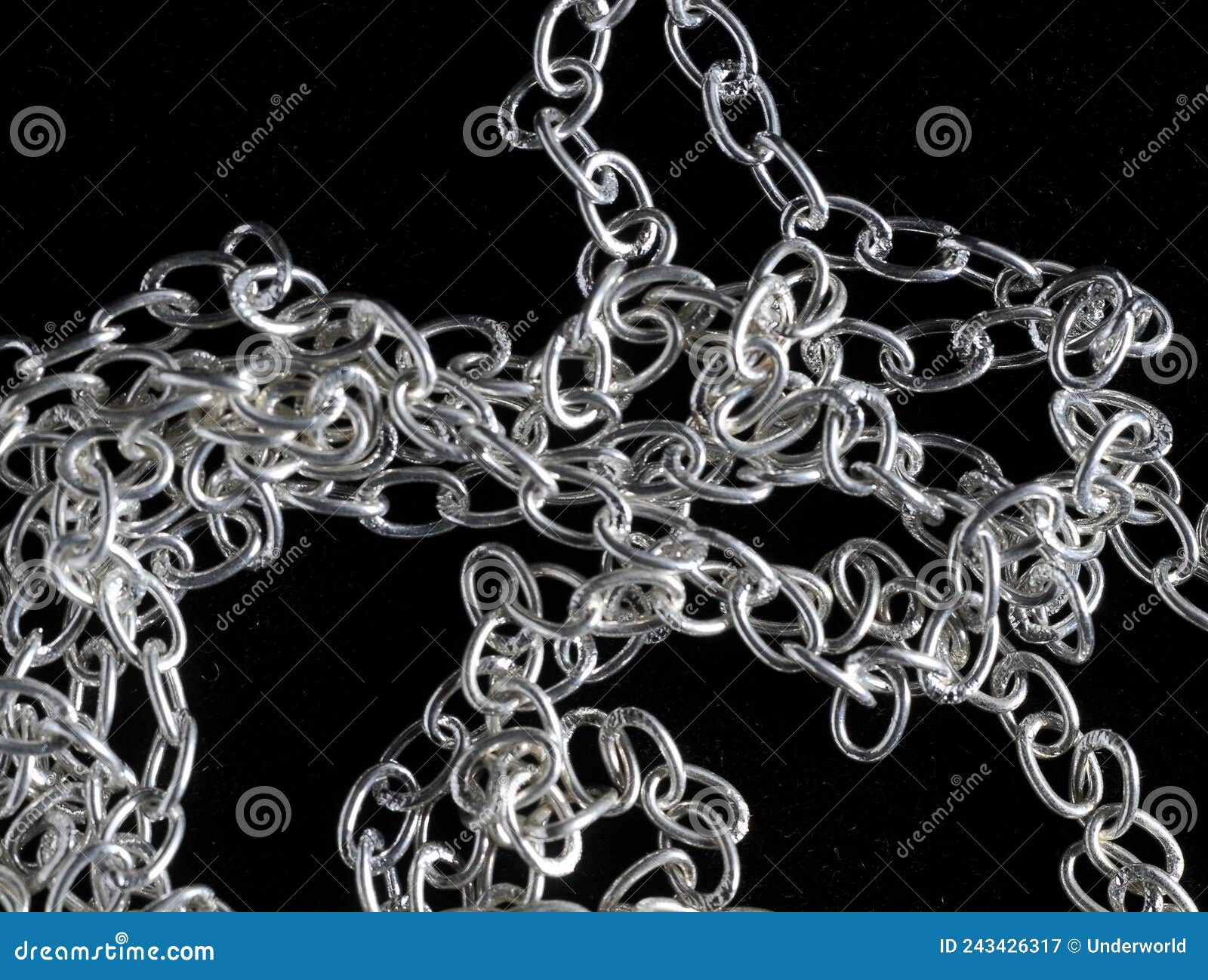 Silver Chain Texture stock image. Image of jewel, industrial - 243426317