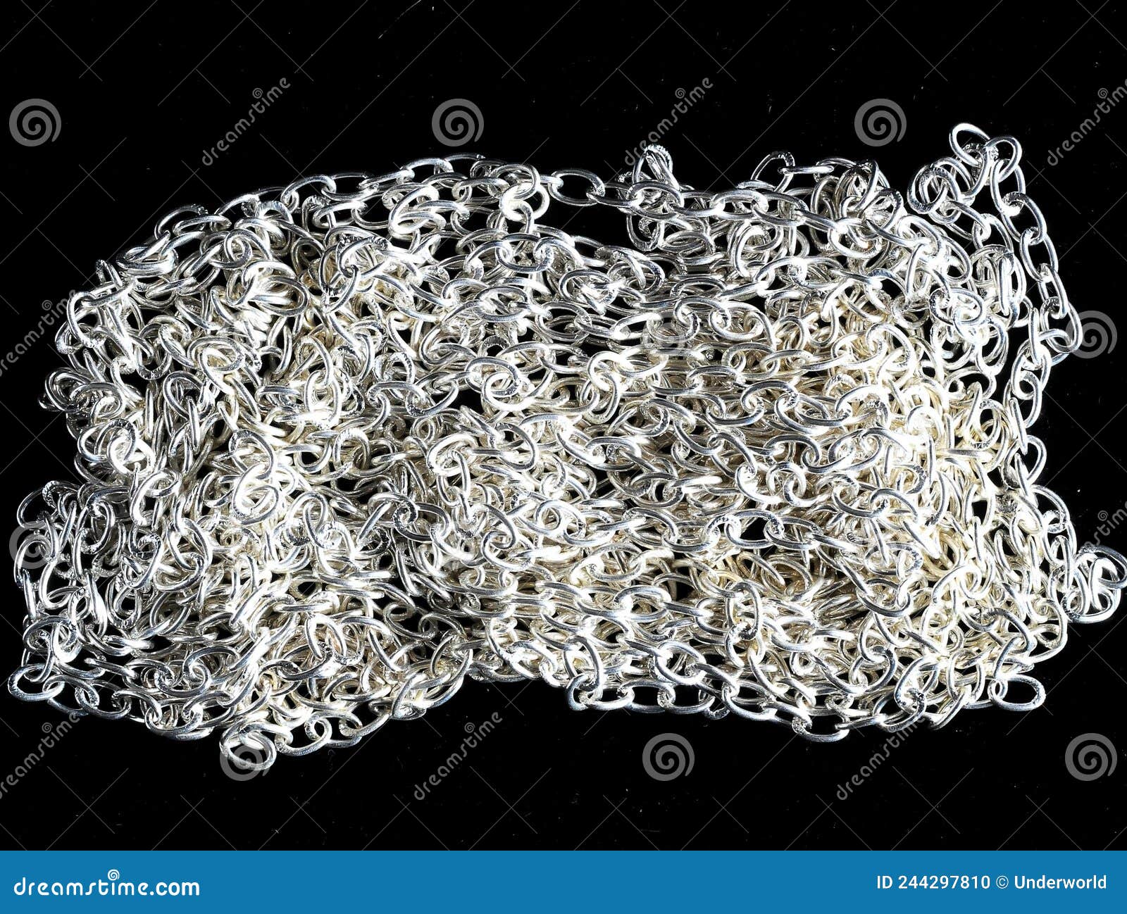 Silver Chain Texture stock photo. Image of shiny, gray - 244297810