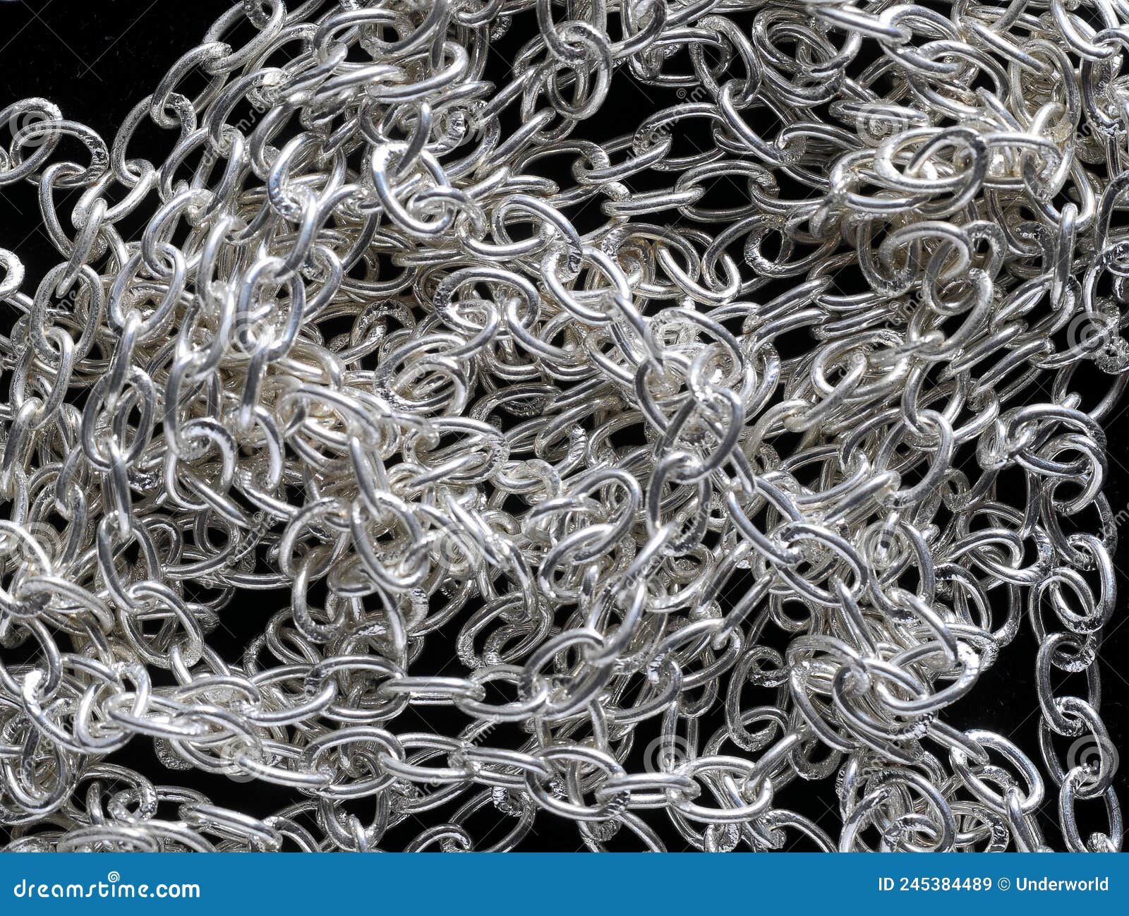 Silver Chain Texture stock image. Image of textured - 245384489