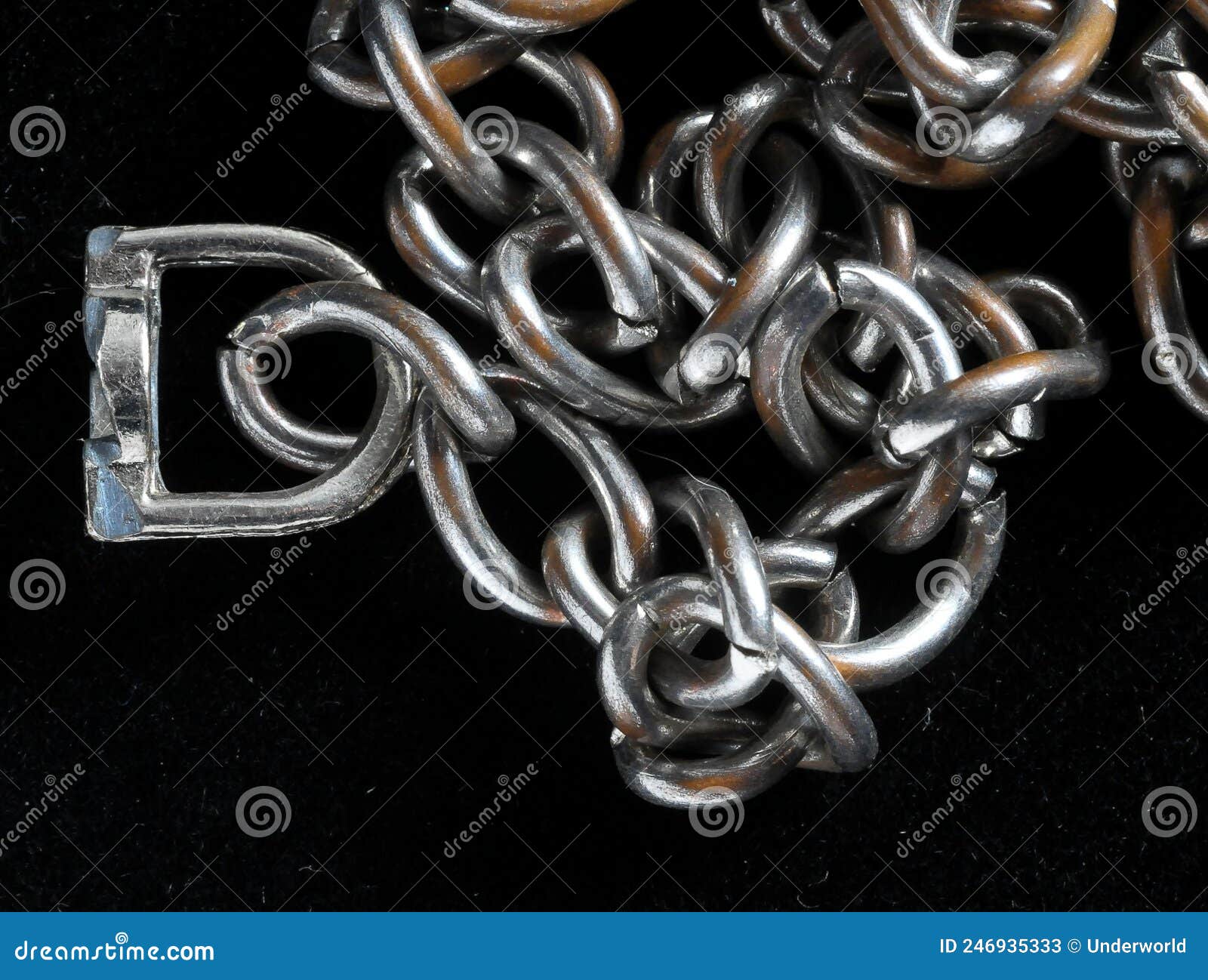 Silver Chain Texture stock image. Image of pattern, stainless - 246935333