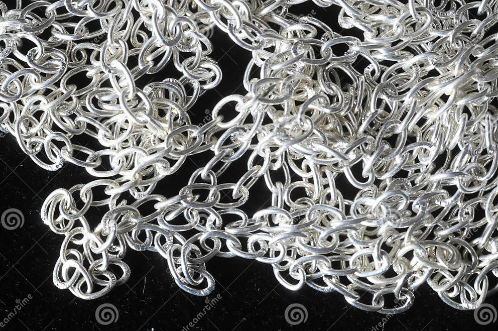 Silver Chain Texture stock image. Image of iron, pattern - 35742159