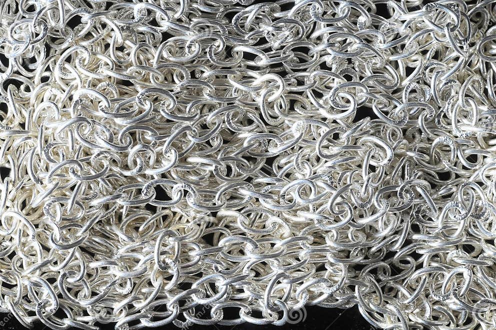 Silver Chain Texture stock image. Image of metal, chain - 43762161