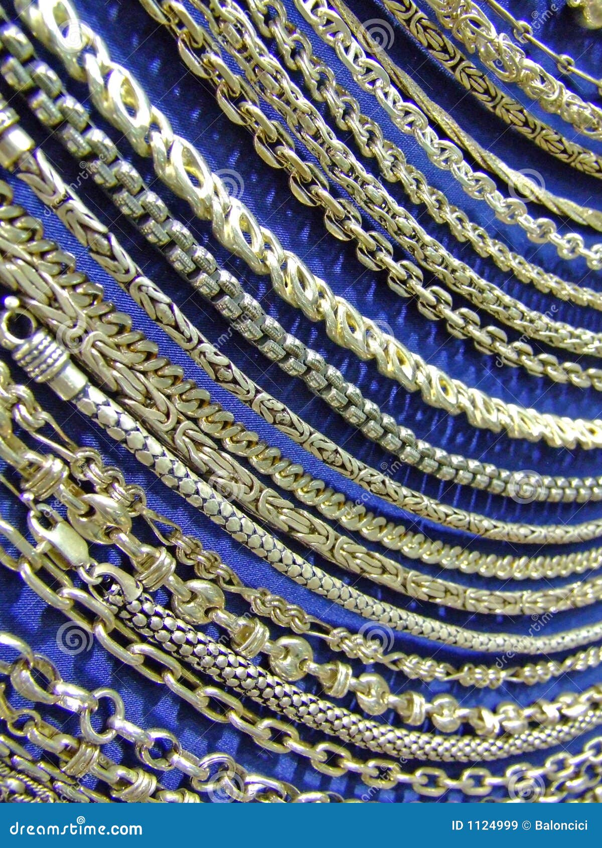 Silver chains stock image. Image of show, jewellery, bracelets - 1124999