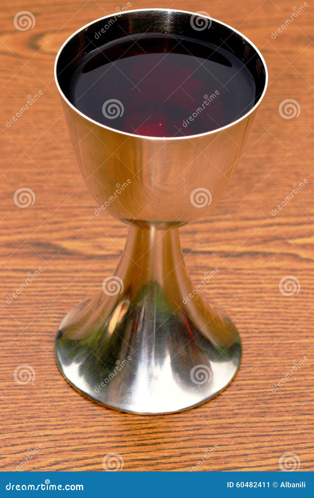 Silver Chalice with Red Wine Stock Image - Image of grail, religion ...