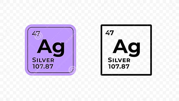 Silver, Chemical Element of the Periodic Table Vector Stock Vector ...
