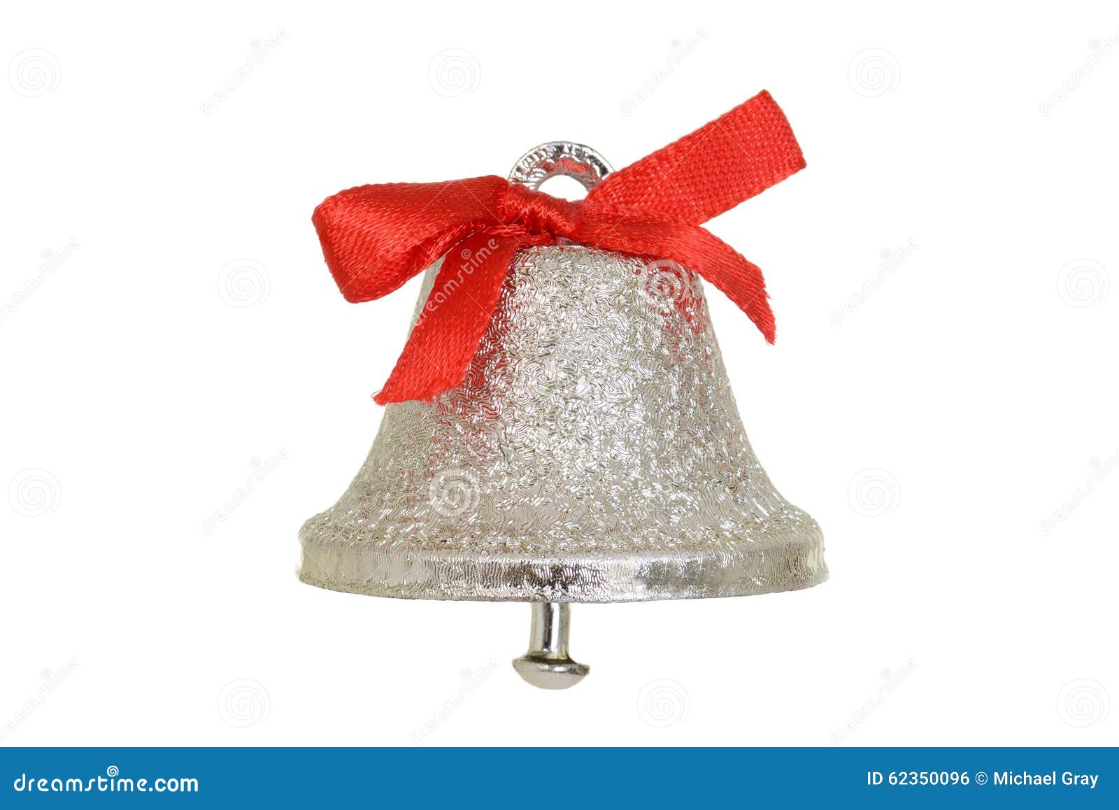 Silver christmas bell stock photo. Image of ornament - 62350096