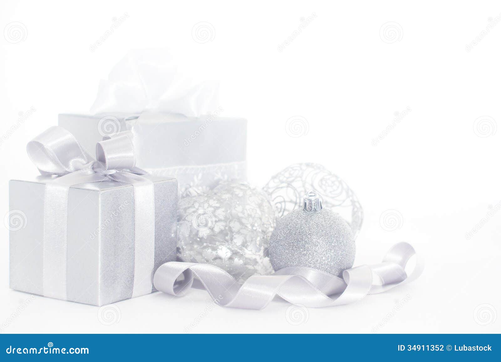 Silver christmas card stock photo. Image of ornate, december - 34911352