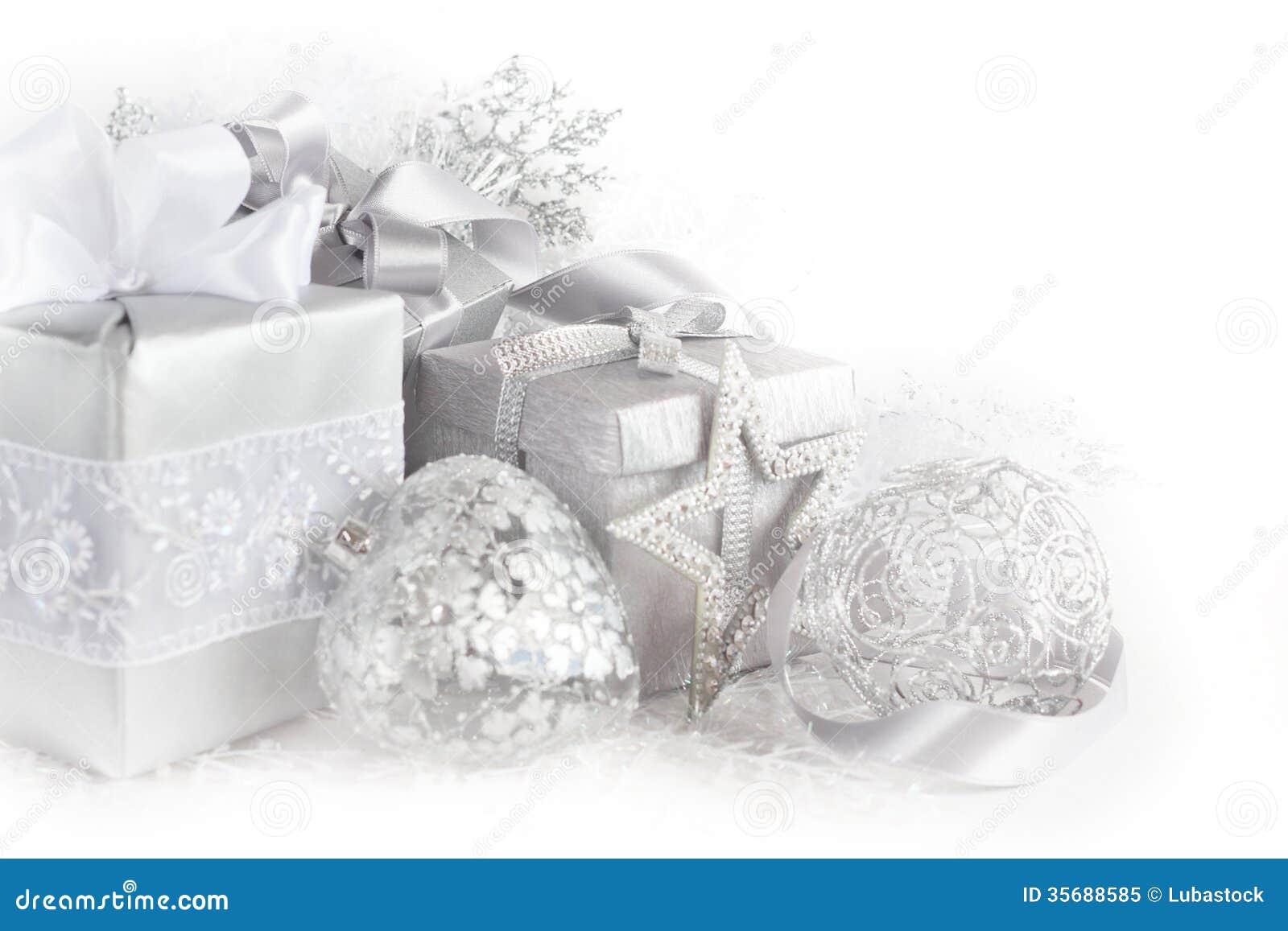 Silver christmas card stock image. Image of decorate - 35688585