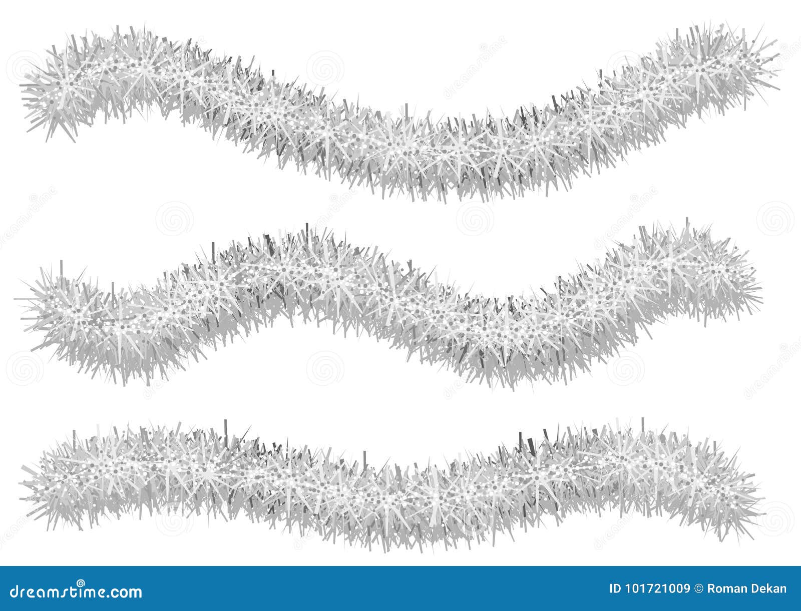 Silver Christmas Chains stock vector. Illustration of background ...