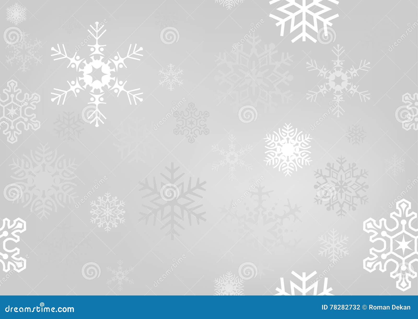 Silver Christmas Paper with Snowflakes Stock Vector - Illustration of ...